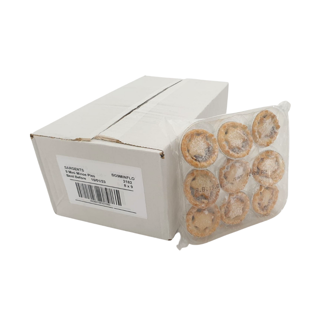 Mini Mince Pies 9 x 8 Units | Albion Fine Foods Ltd.