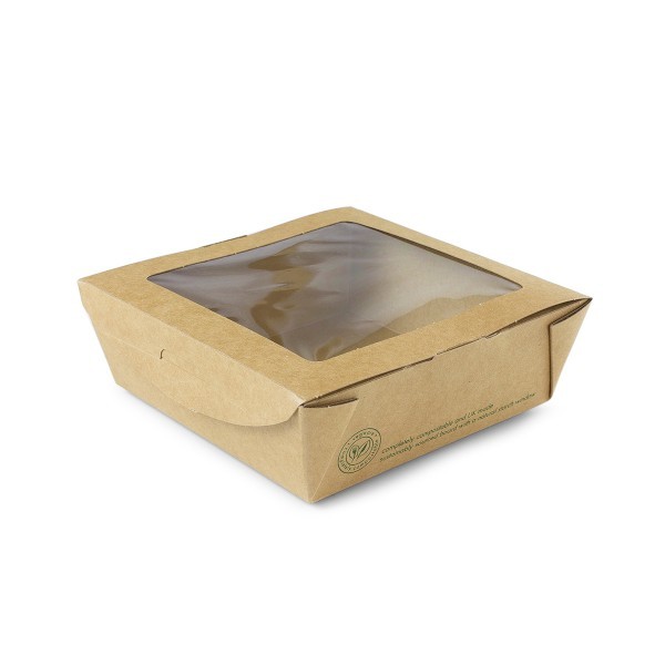 Takeaway Window Box - Vegware 650ml x 300 | Albion Fine Foods Ltd.