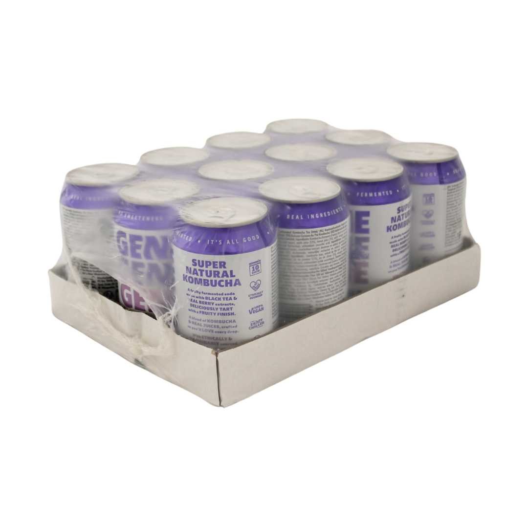 Kombucha Blueberry & Raspberry, Can - Genie 12 x 330ml | Albion Fine ...