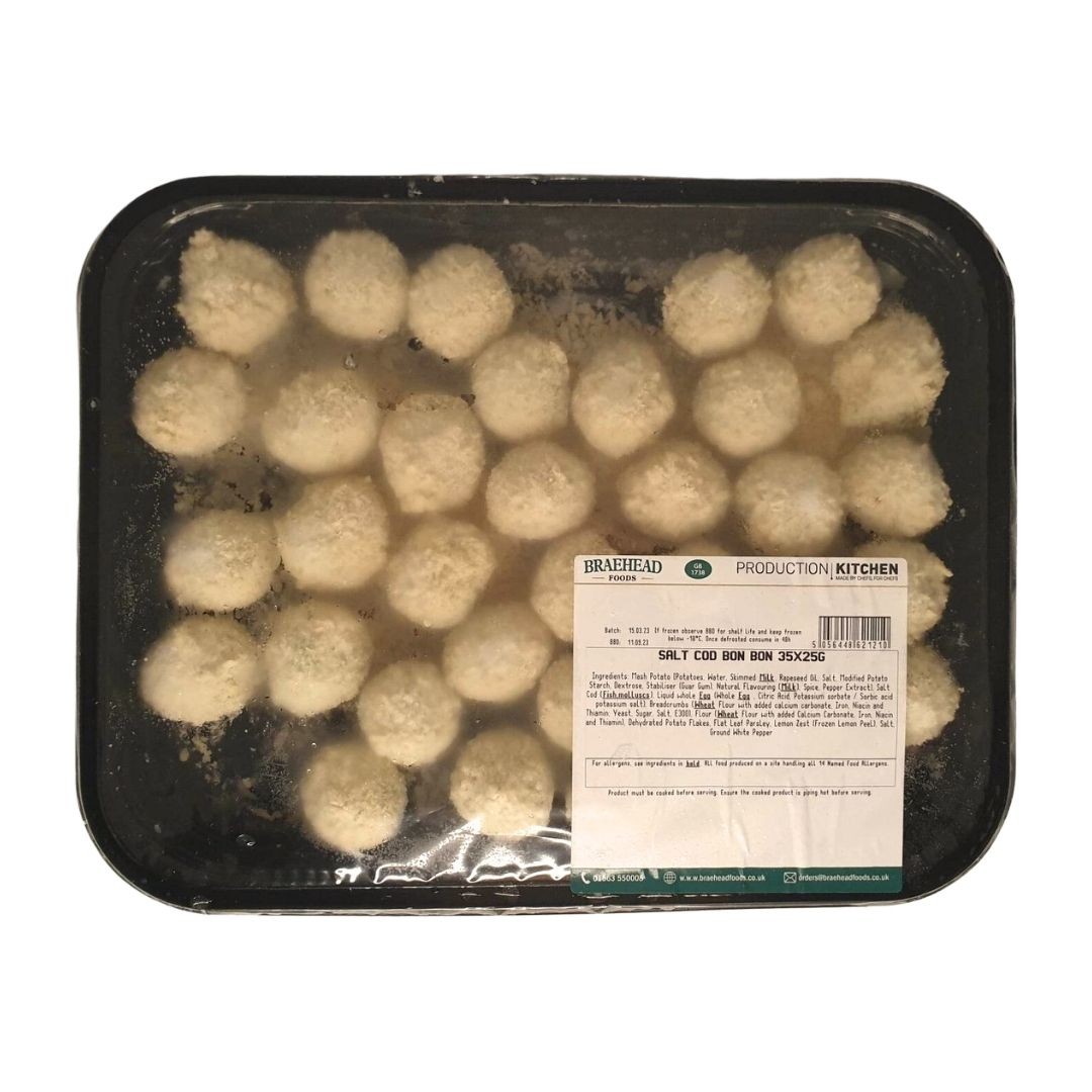 Bon Bons Salted Cod, Frozen 35 x 25g | Albion Fine Foods Ltd.
