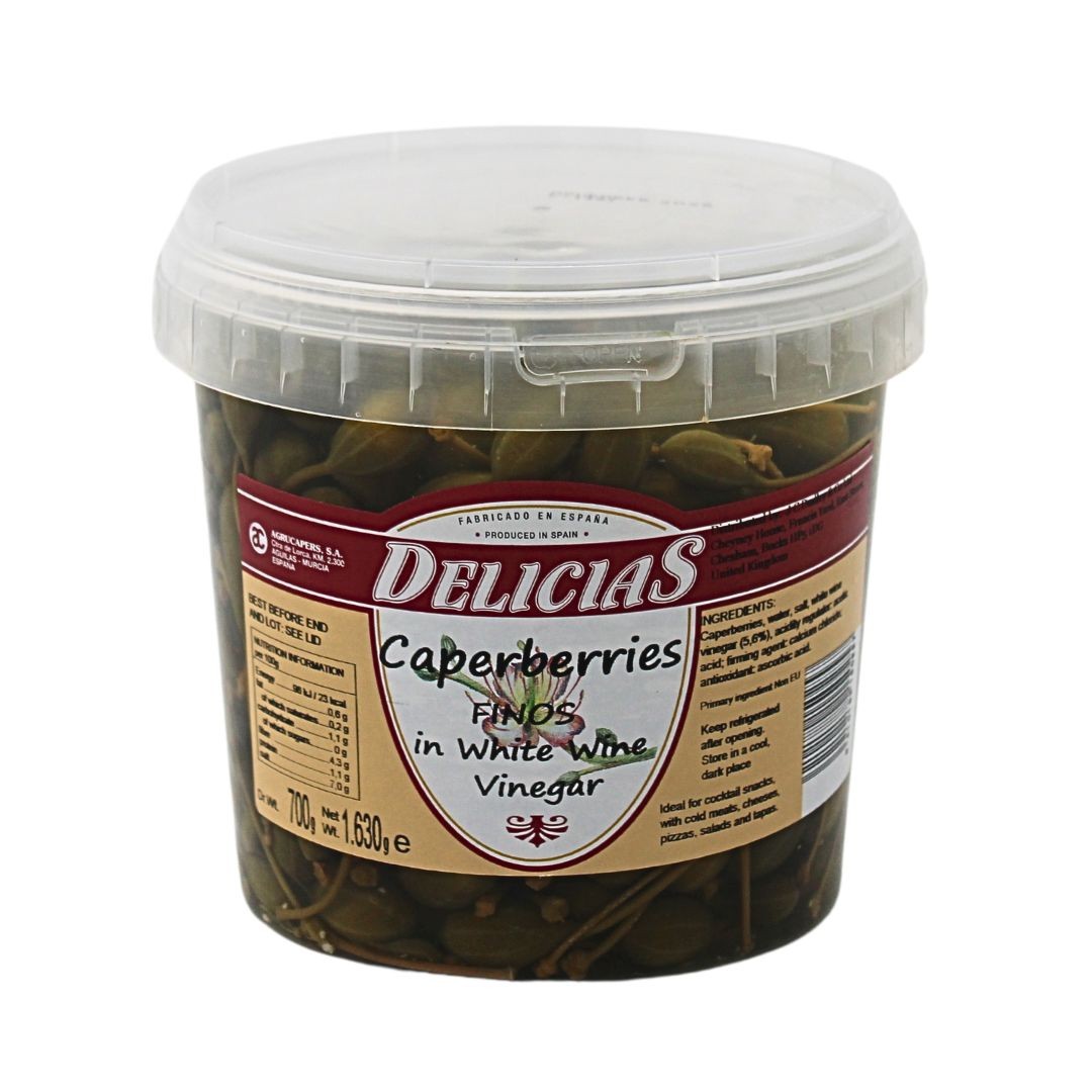Caperberries Finos (small), In Vinegar - Delicias 1.63kg | Albion Fine ...