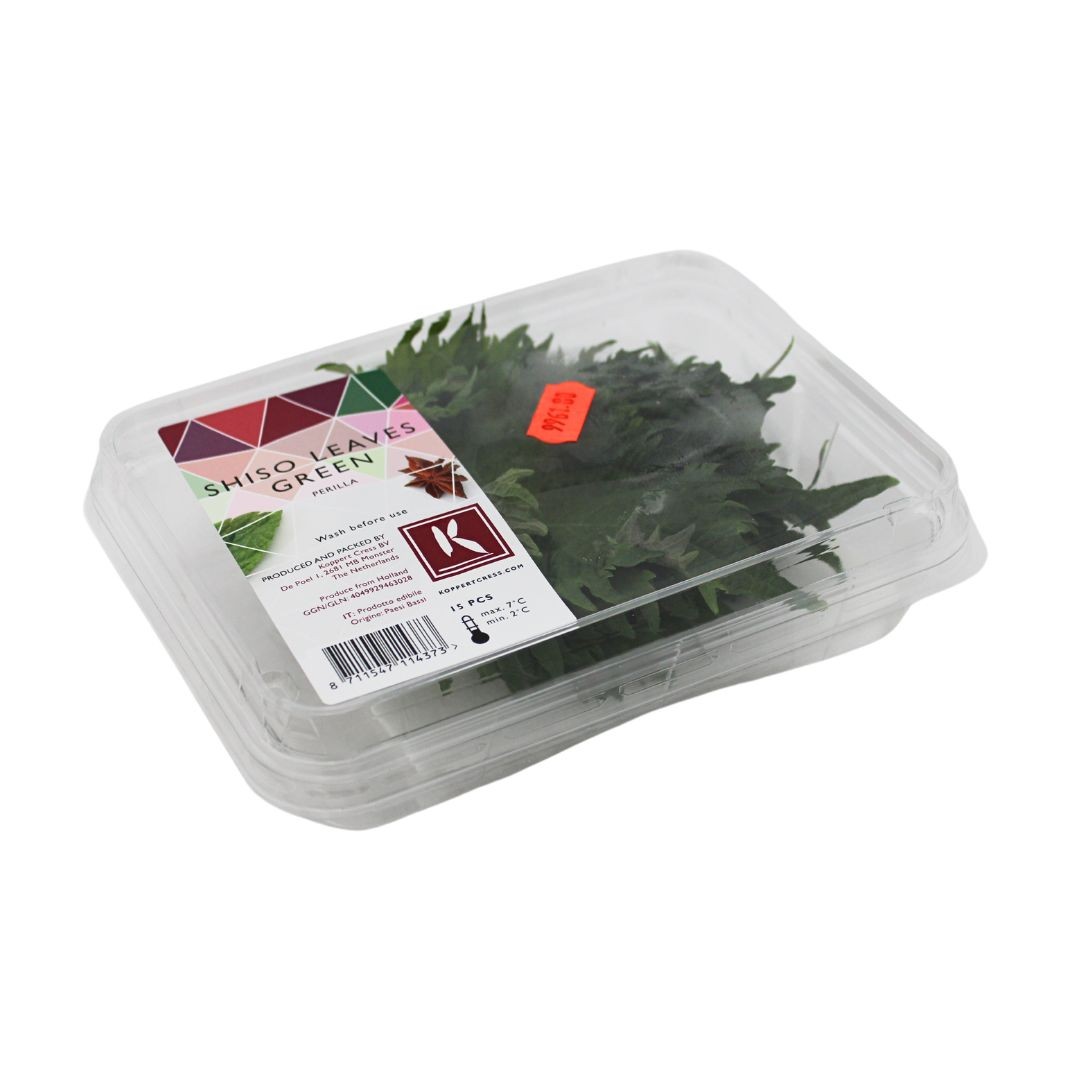 Green Shiso Leaf, Punnet 15 p.punnet | Albion Fine Foods Ltd.