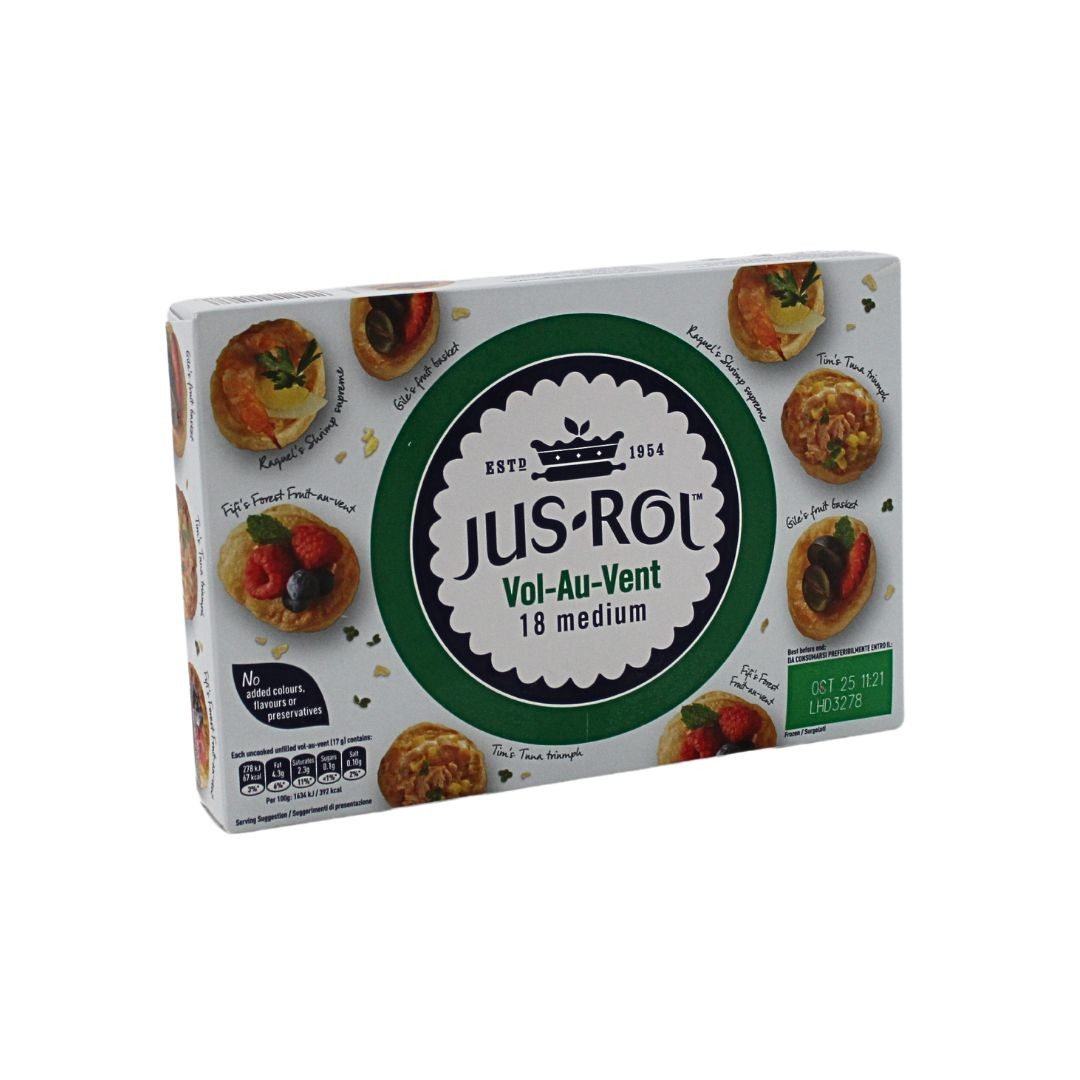 Pastry Cases, Vol au Vent, Frozen - Jus Rol