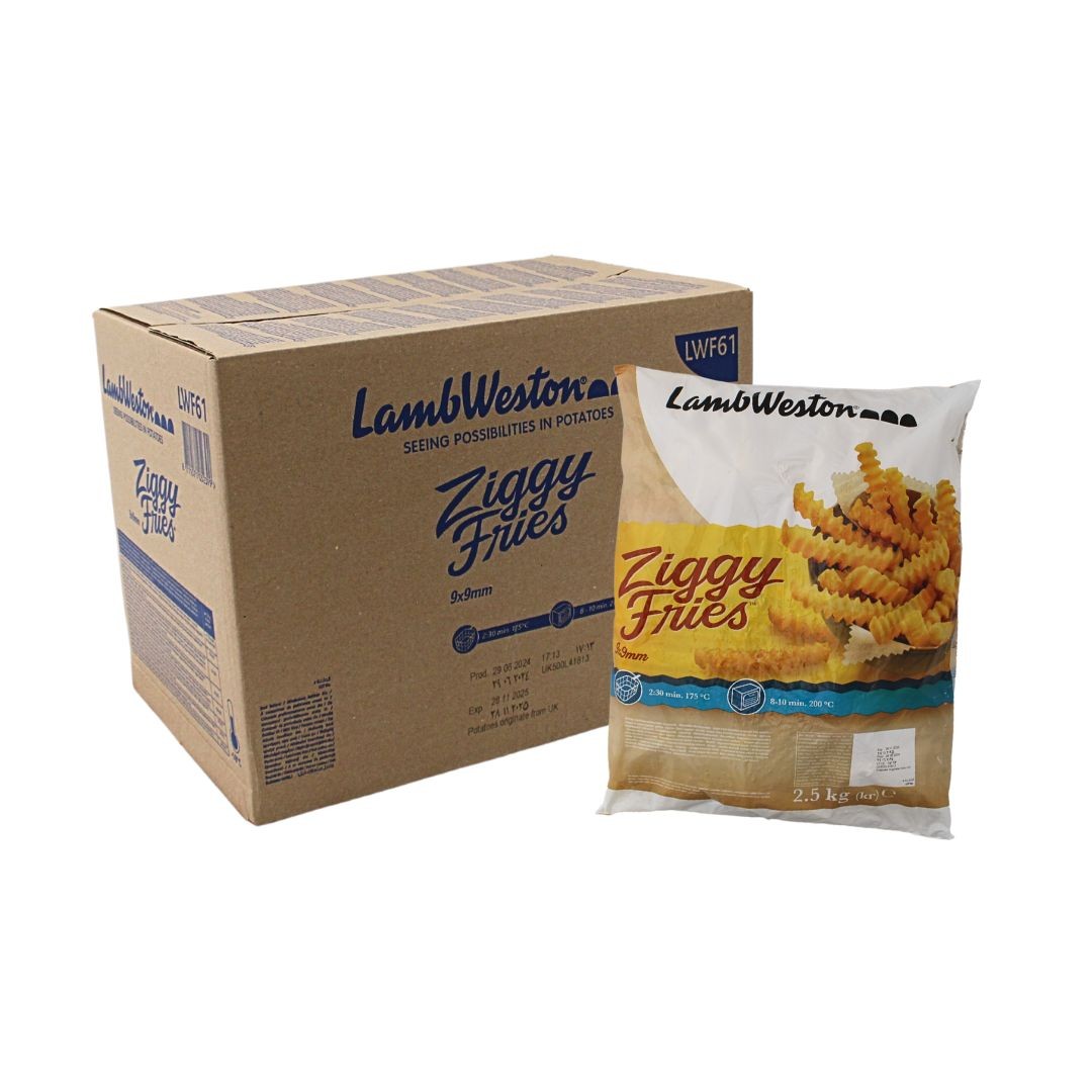 Fries Crinkle Cut (Ziggy), Frozen - Lamb Weston