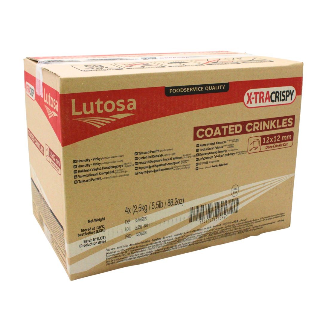 Chips Coated Crispy Crinkles, Frozen