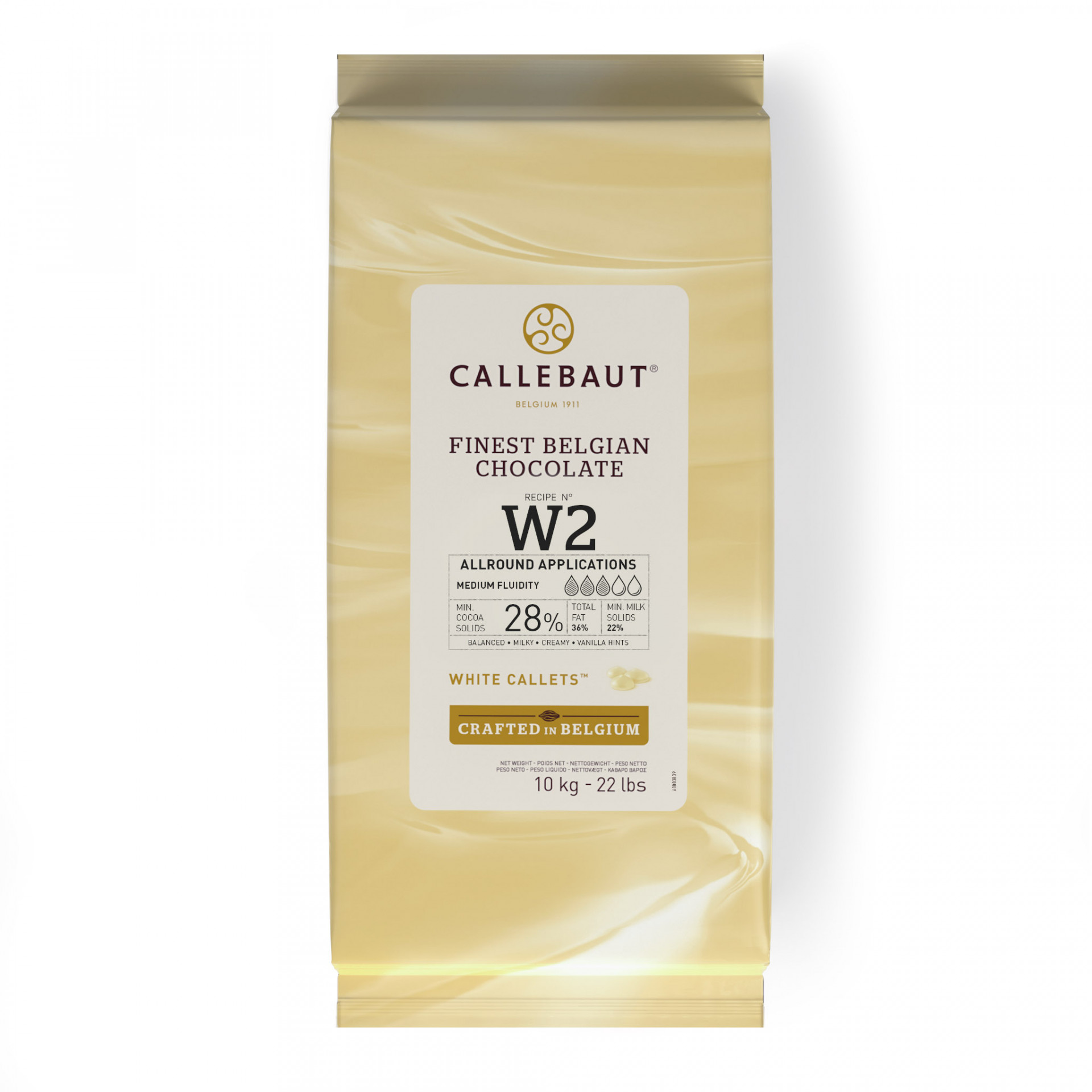 White Chocolate Callets 28% 10kg | Albion Fine Foods Ltd.