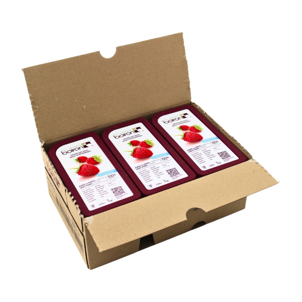 Puree Wild Strawberry, Frozen - Boiron 1kg | Albion Fine Foods Ltd.