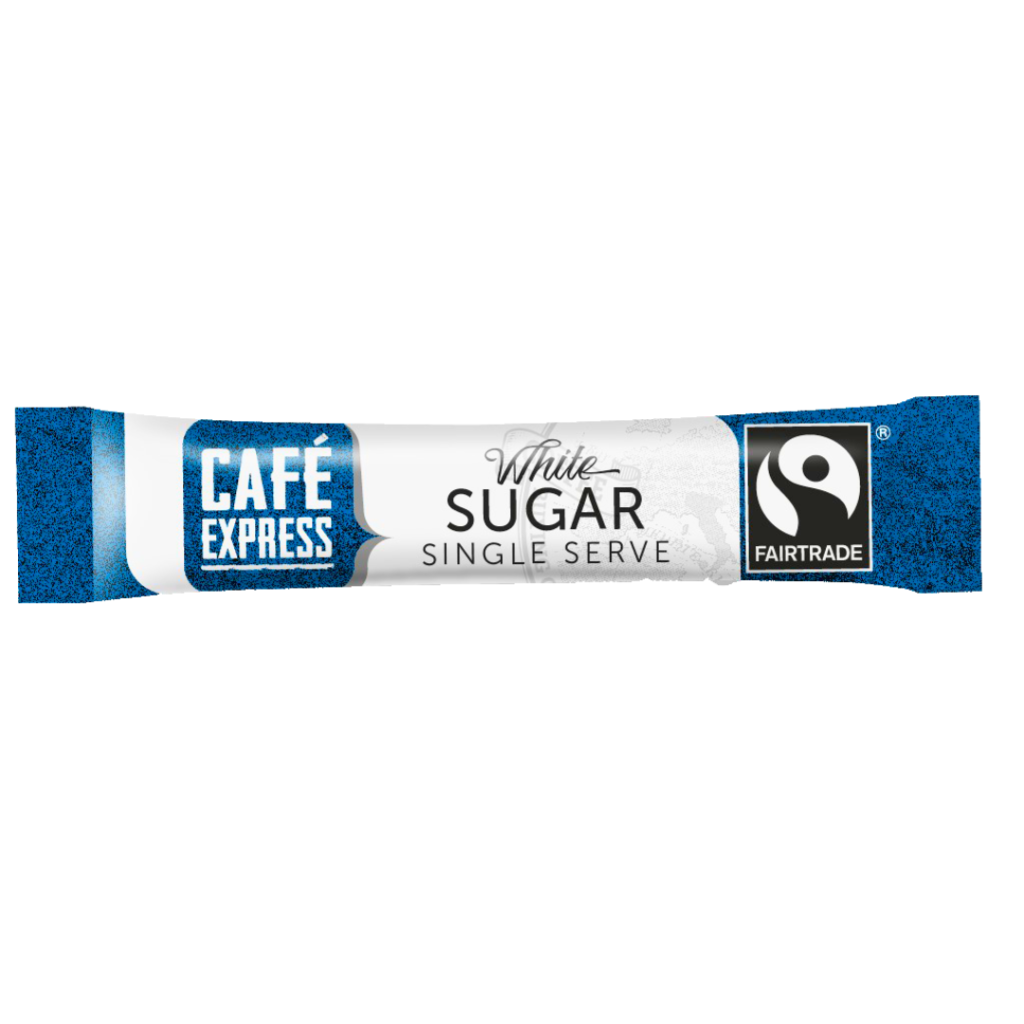 Sugar Sticks White, Fairtrade x 1,000 | Albion Fine Foods Ltd.