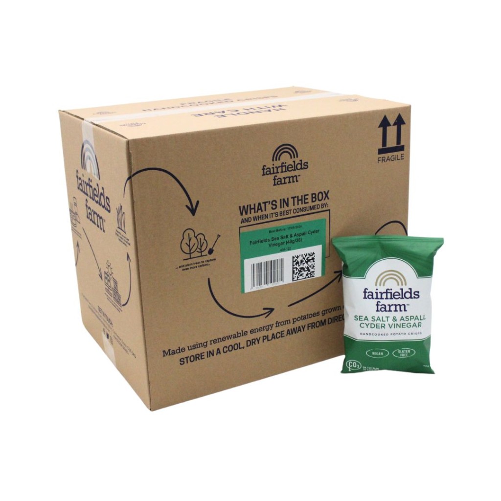 Crisps, Salt & Cyder Vinegar - Fairfields 36 x 40g | Albion Fine Foods Ltd.