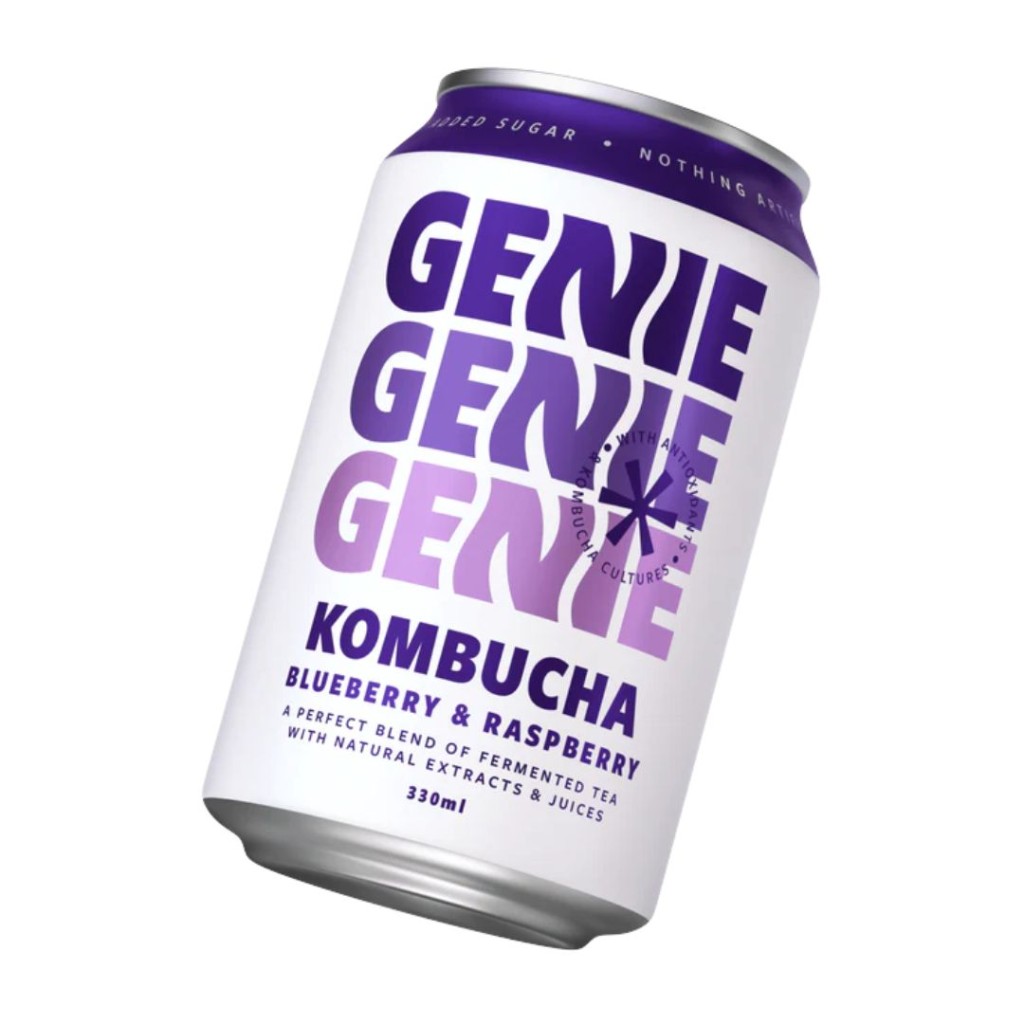 Kombucha Blueberry & Raspberry, Can - Genie 12 x 330ml | Albion Fine ...