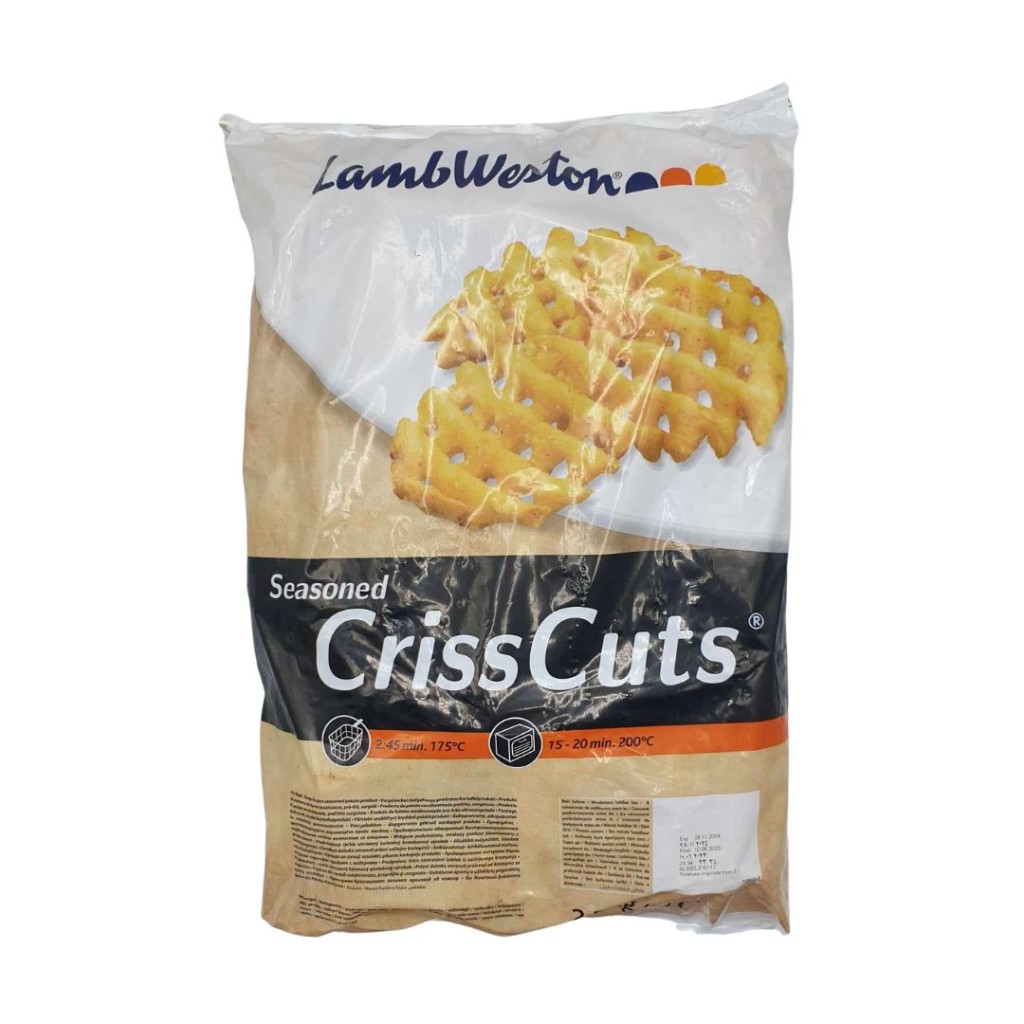 Chips Waffle, Seasoned Criss Cuts, Frozen - Lamb Weston® 2.5kg x 4 ...