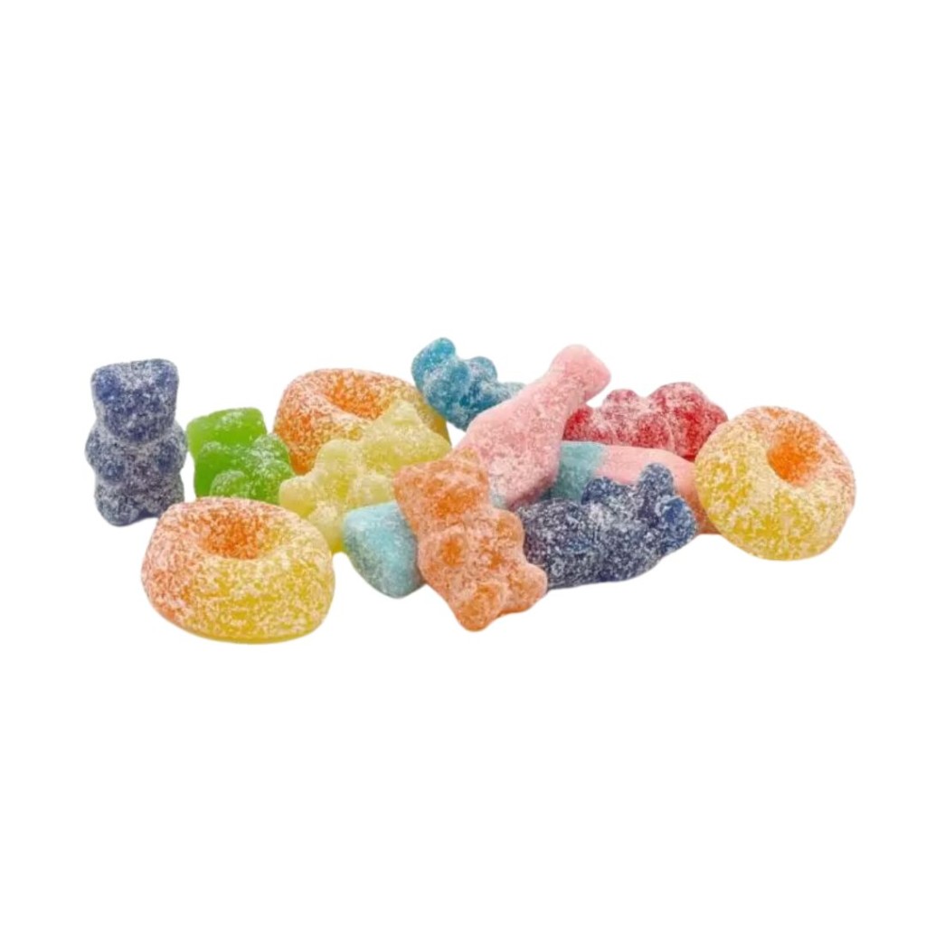 Sweets, Fizzy Jelly Mix, Fruit & Bubblegum Flavour - Kingsway