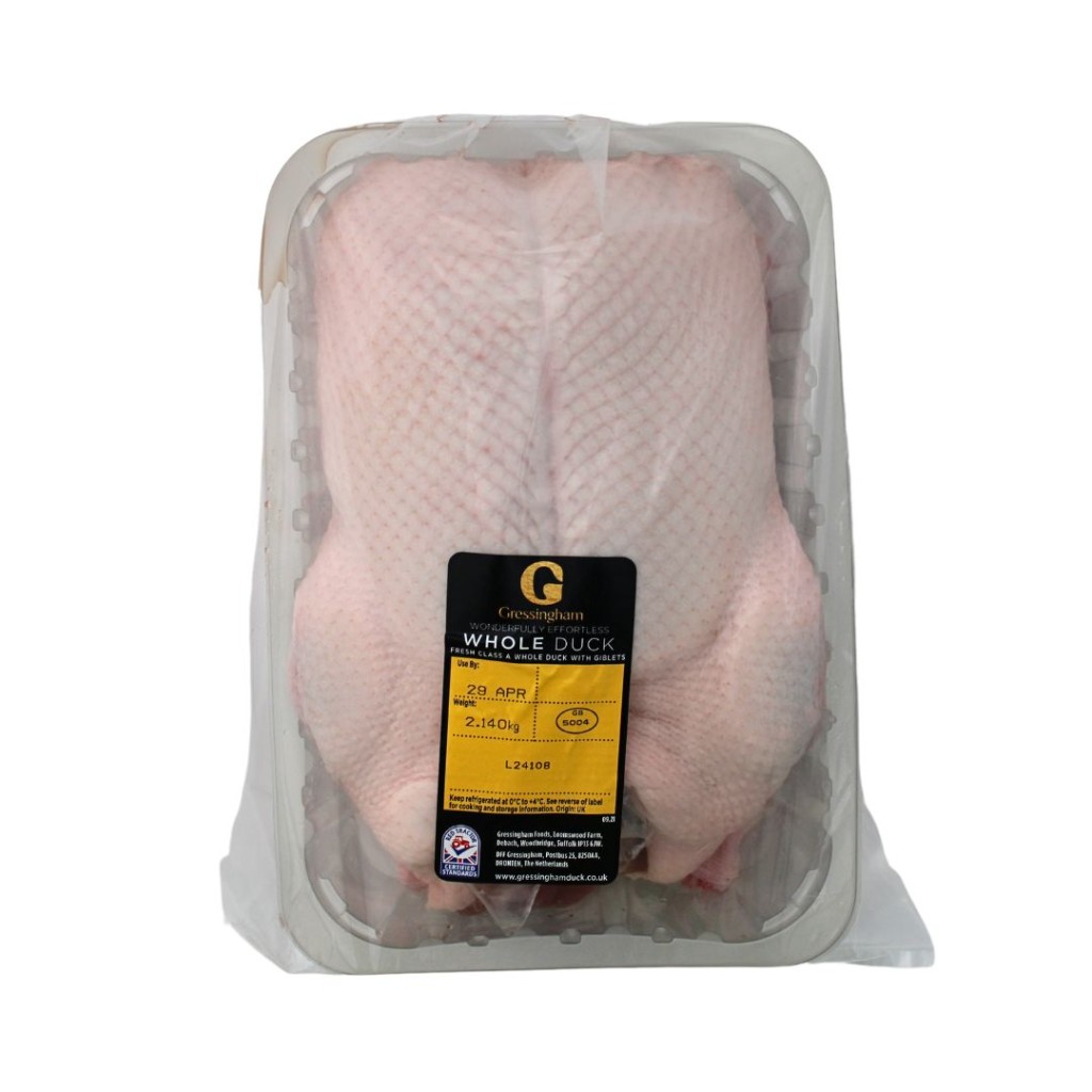 GUIDE PRICING - Duck Whole, Fresh - Gressingham