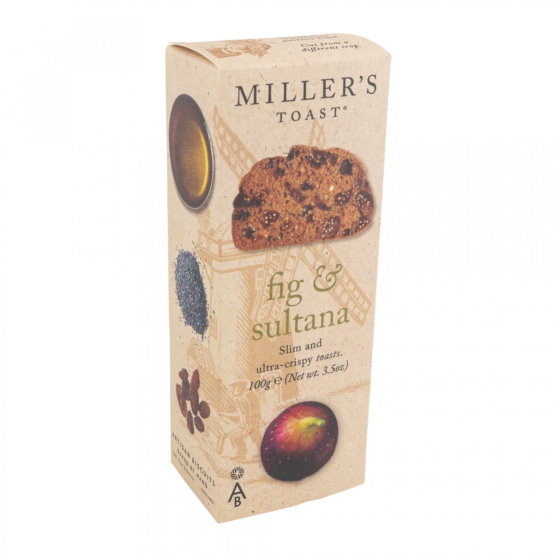 Millers Toast Fig & Sultana 100g | Albion Fine Foods Ltd.