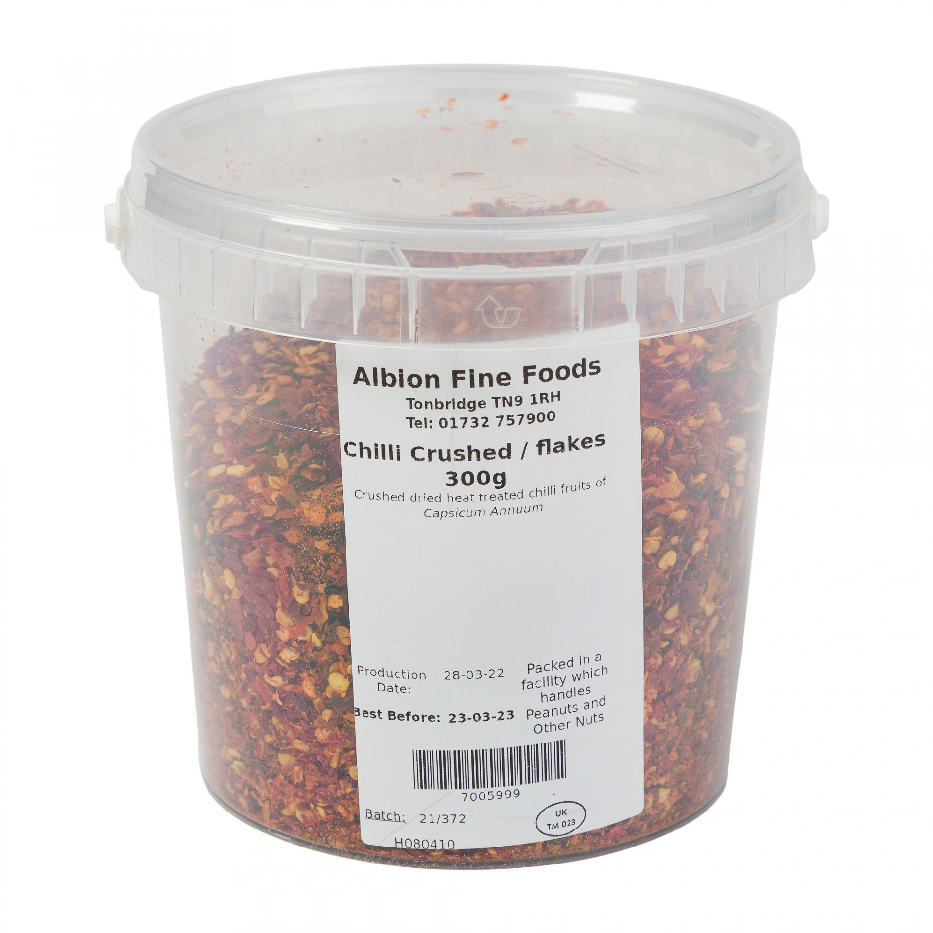 Chilli Crushed Flakes 300g | Albion Fine Foods Ltd.