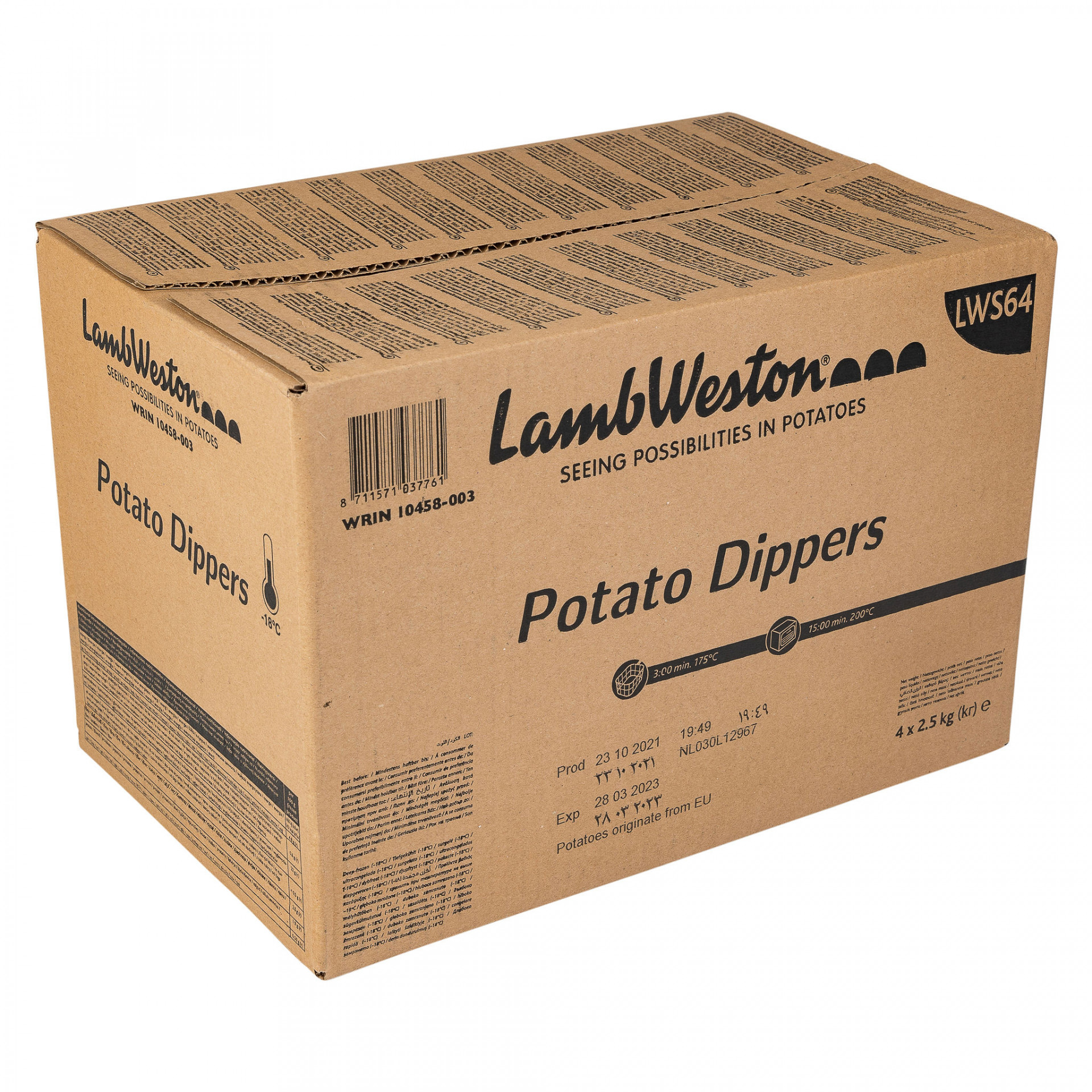 Potato Dippers - Lamb Weston® 10kg | Albion Fine Foods Ltd.