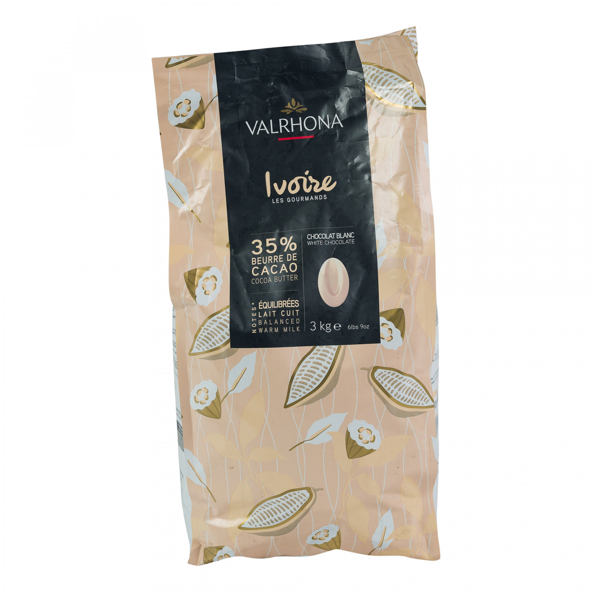 White Chocolate Callets 'Ivoire' 35% 3kg | Albion Fine Foods Ltd.