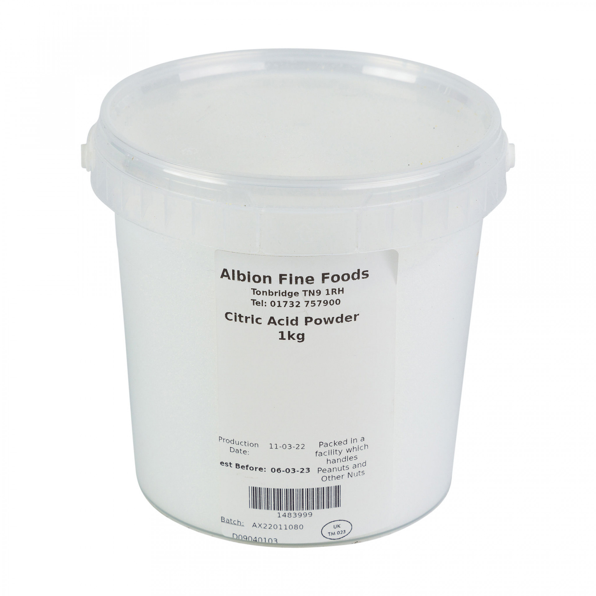 Citric Acid Powder 1kg | Albion Fine Foods Ltd.