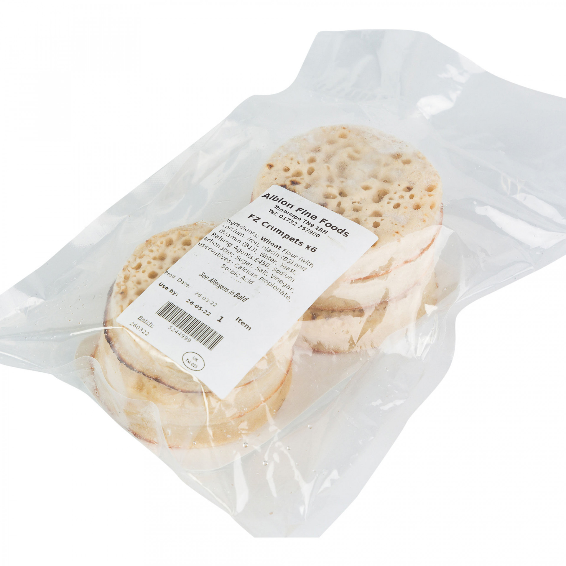 Crumpets 6 Units | Albion Fine Foods Ltd.