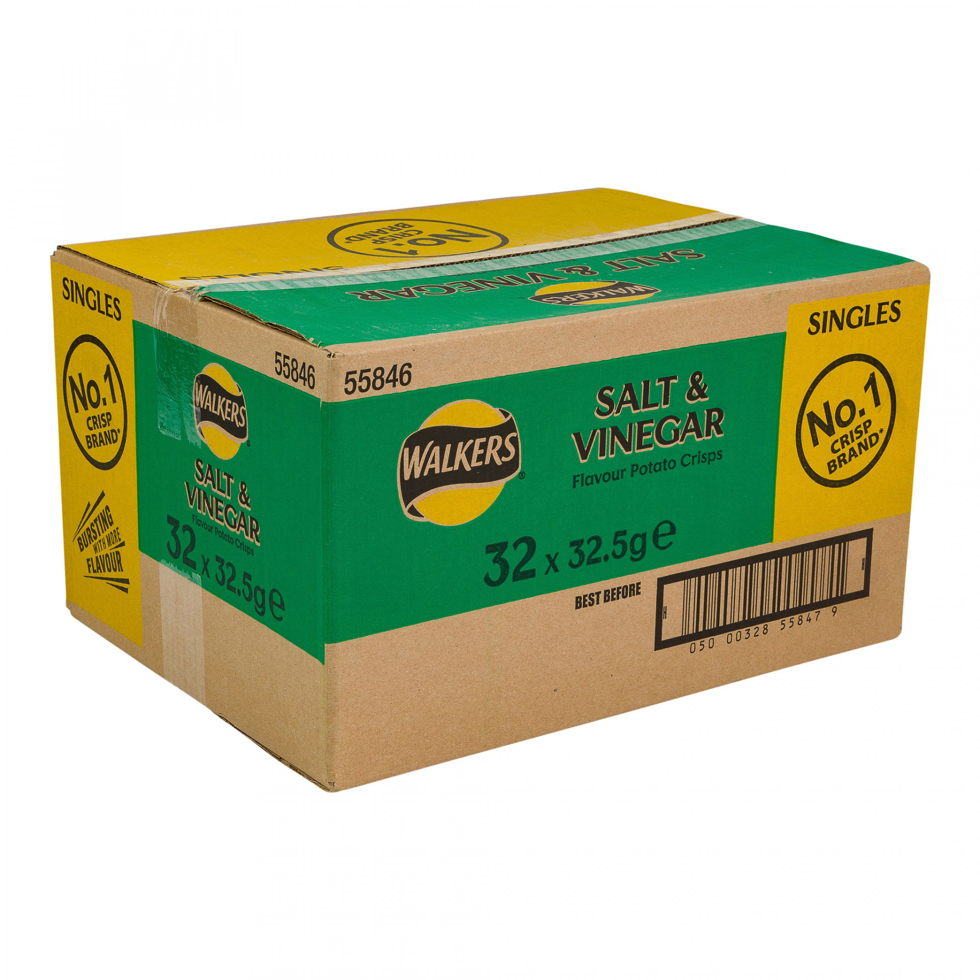Crisps, Salt & Vinegar - Walkers 32.5g x 32 | Albion Fine Foods Ltd.