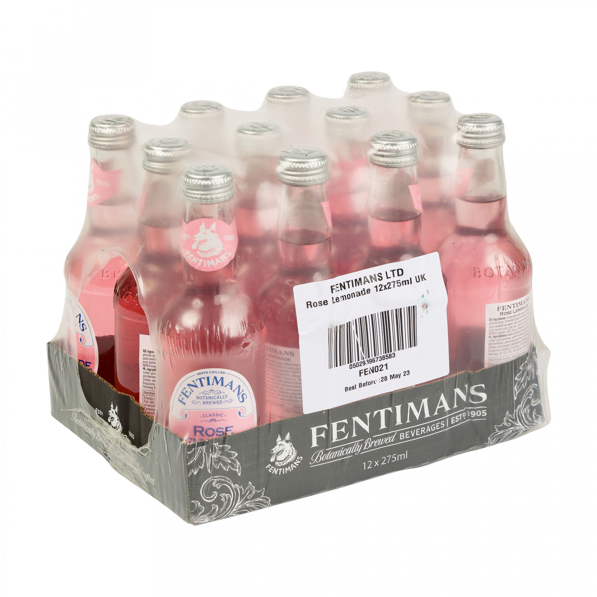 Rose Lemonade - Fentimans 275ml x 12 | Albion Fine Foods Ltd.
