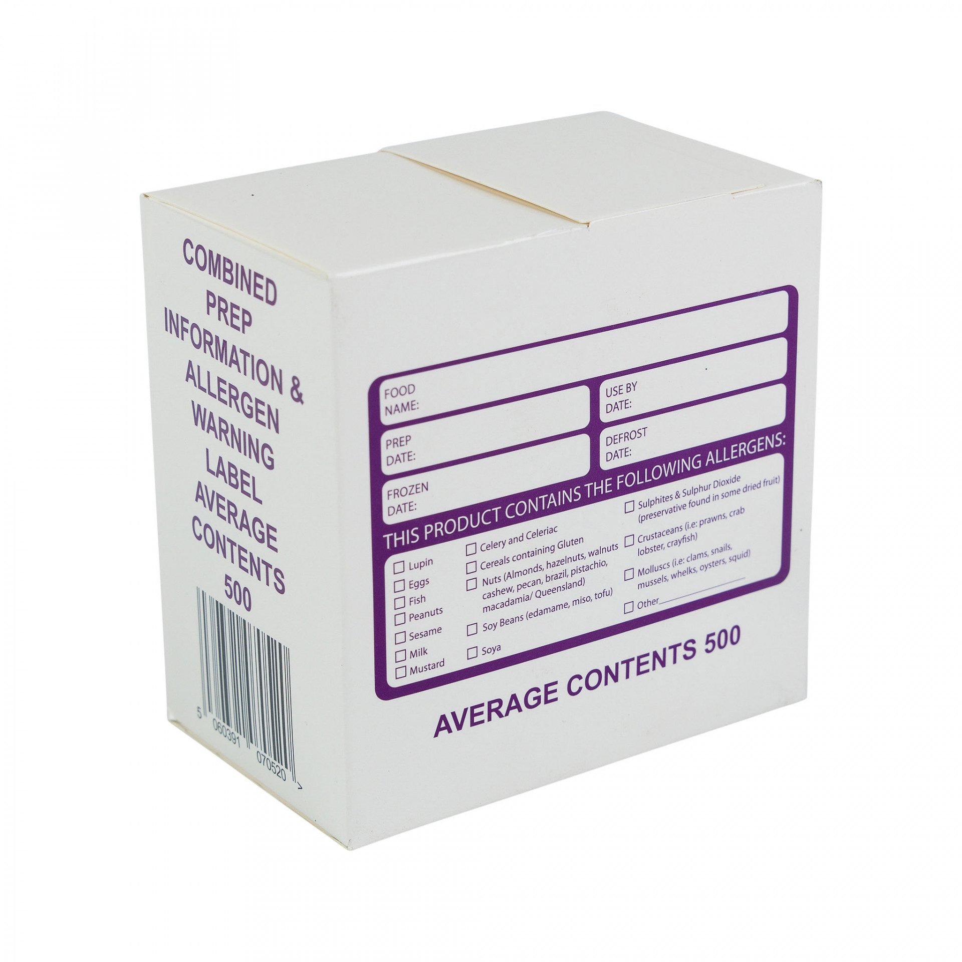 Labels Food Allergen