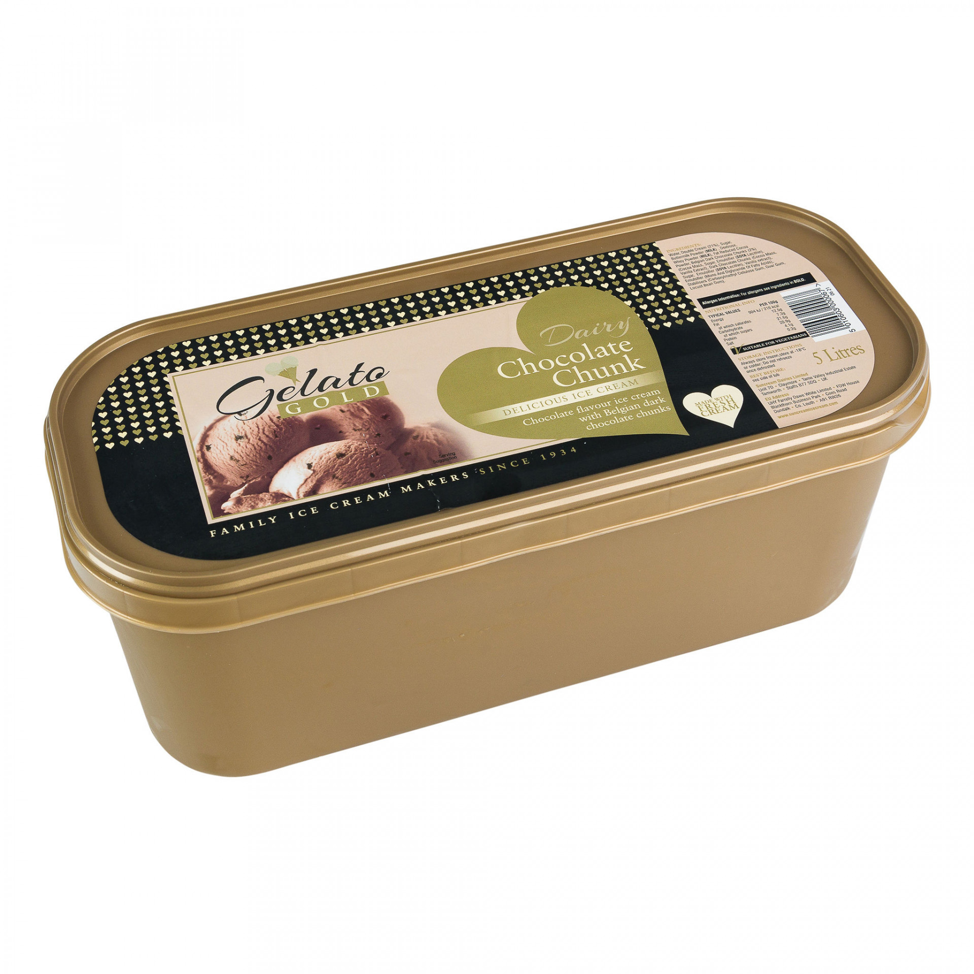 Gelato Ice-Cream Chocolate - Gelato Gold 5ltr | Albion Fine Foods Ltd.