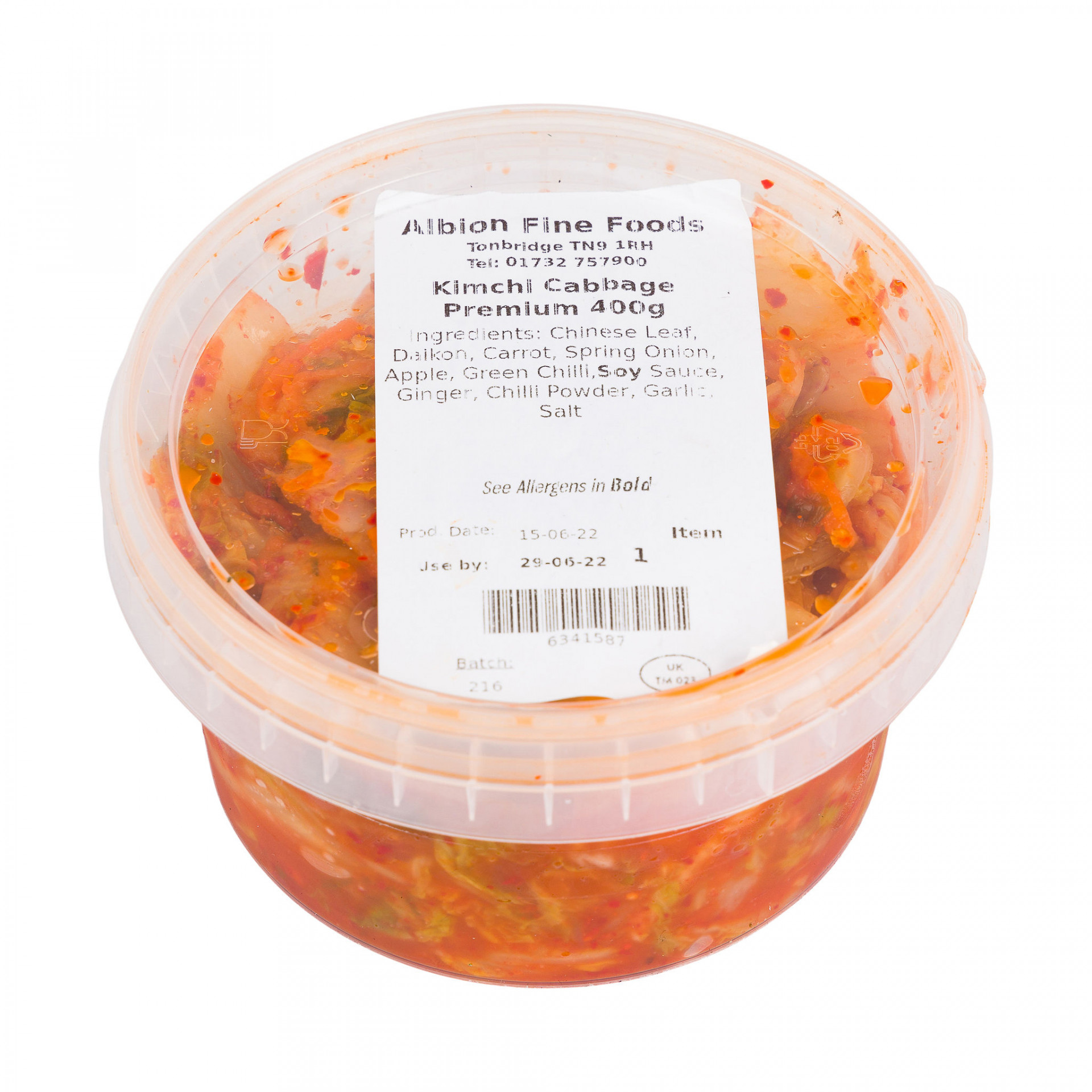 Kimchi with Cabbage 400g | Albion Fine Foods Ltd.