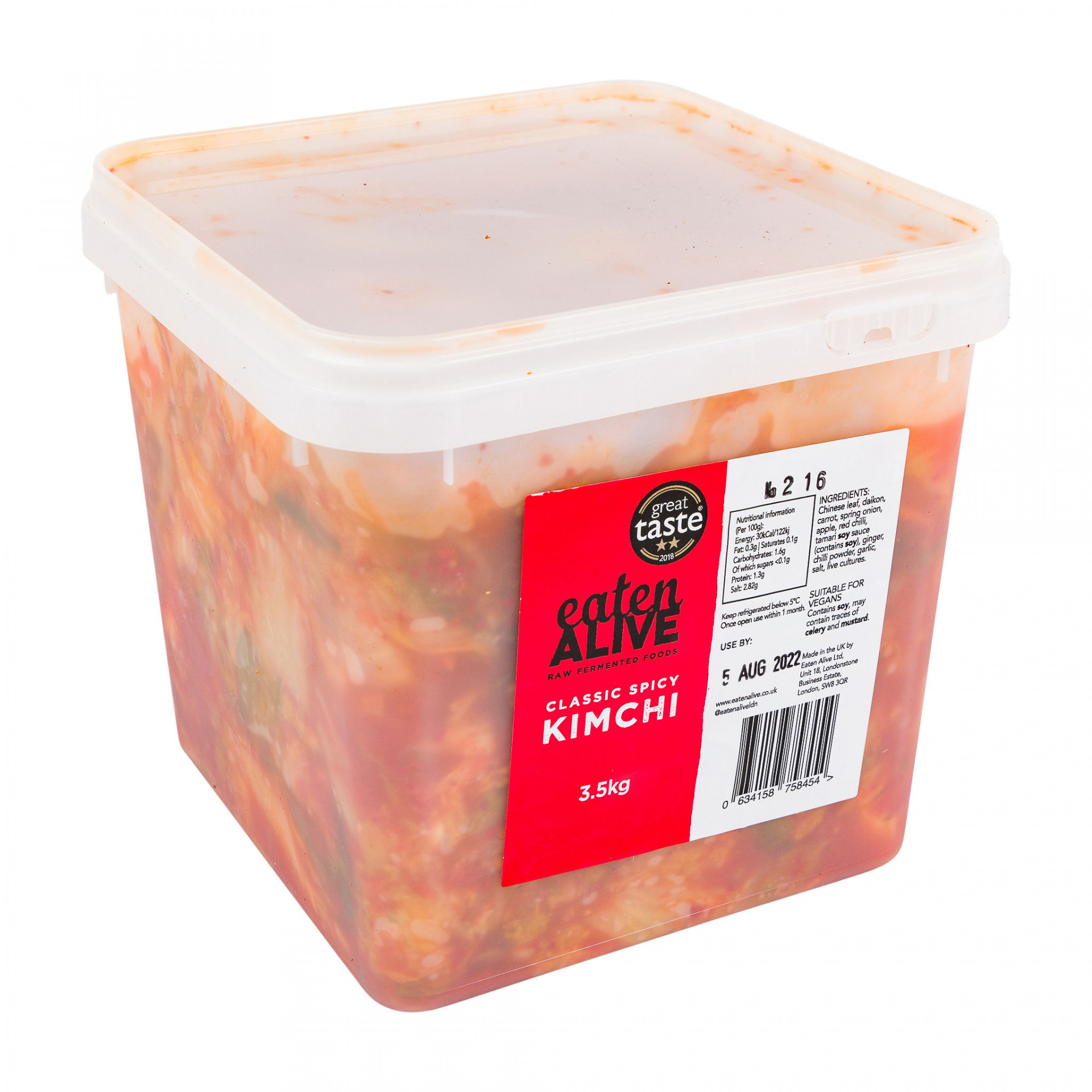Kimchi with Cabbage Premium 3.5kg | Albion Fine Foods Ltd.