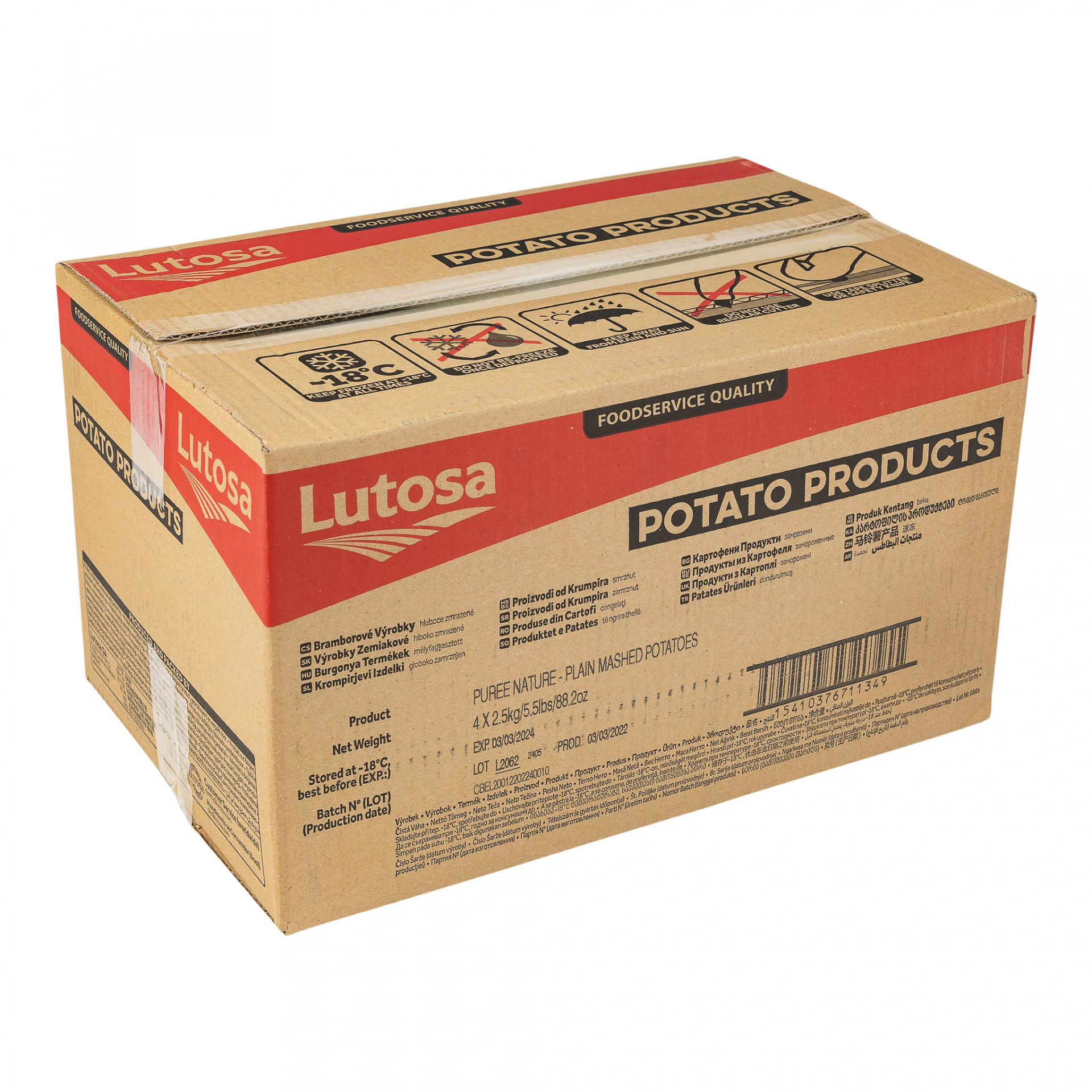 Potato Mashed, Frozen - Lutosa 4 x 2.5kg | Albion Fine Foods Ltd.