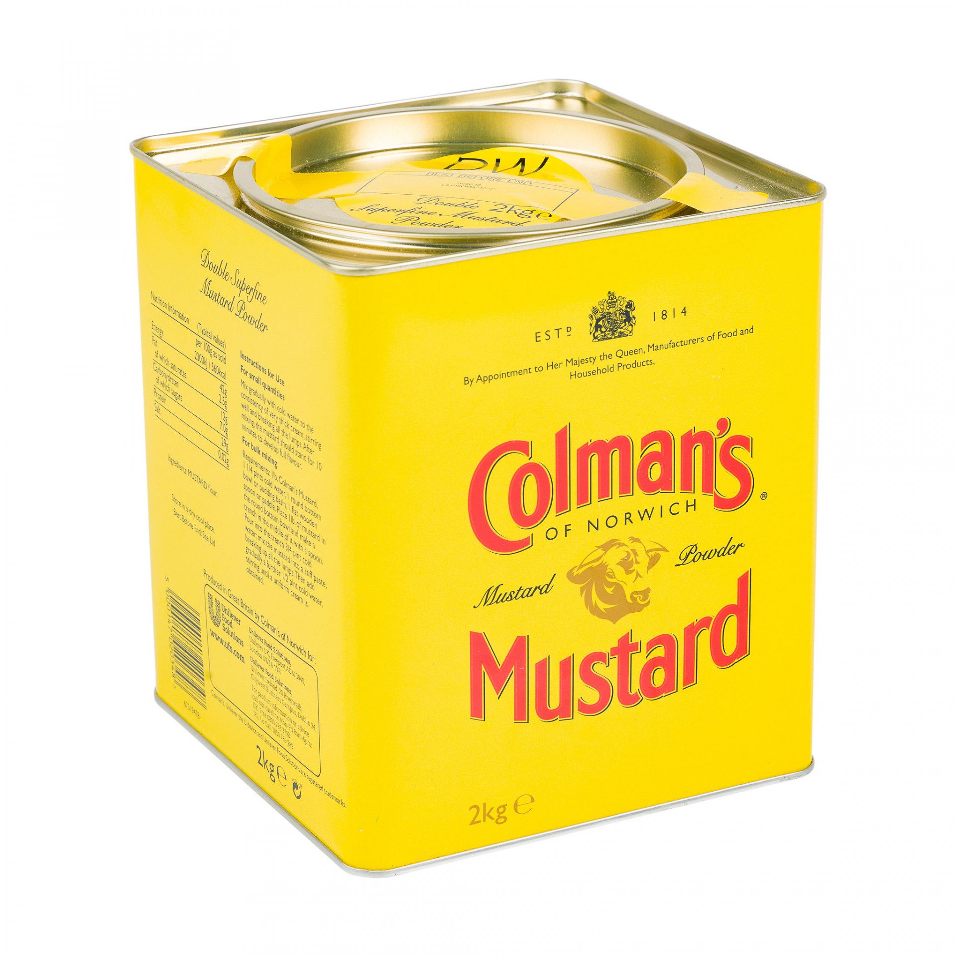 Mustard Powder - Colman's 2kg | Albion Fine Foods Ltd.