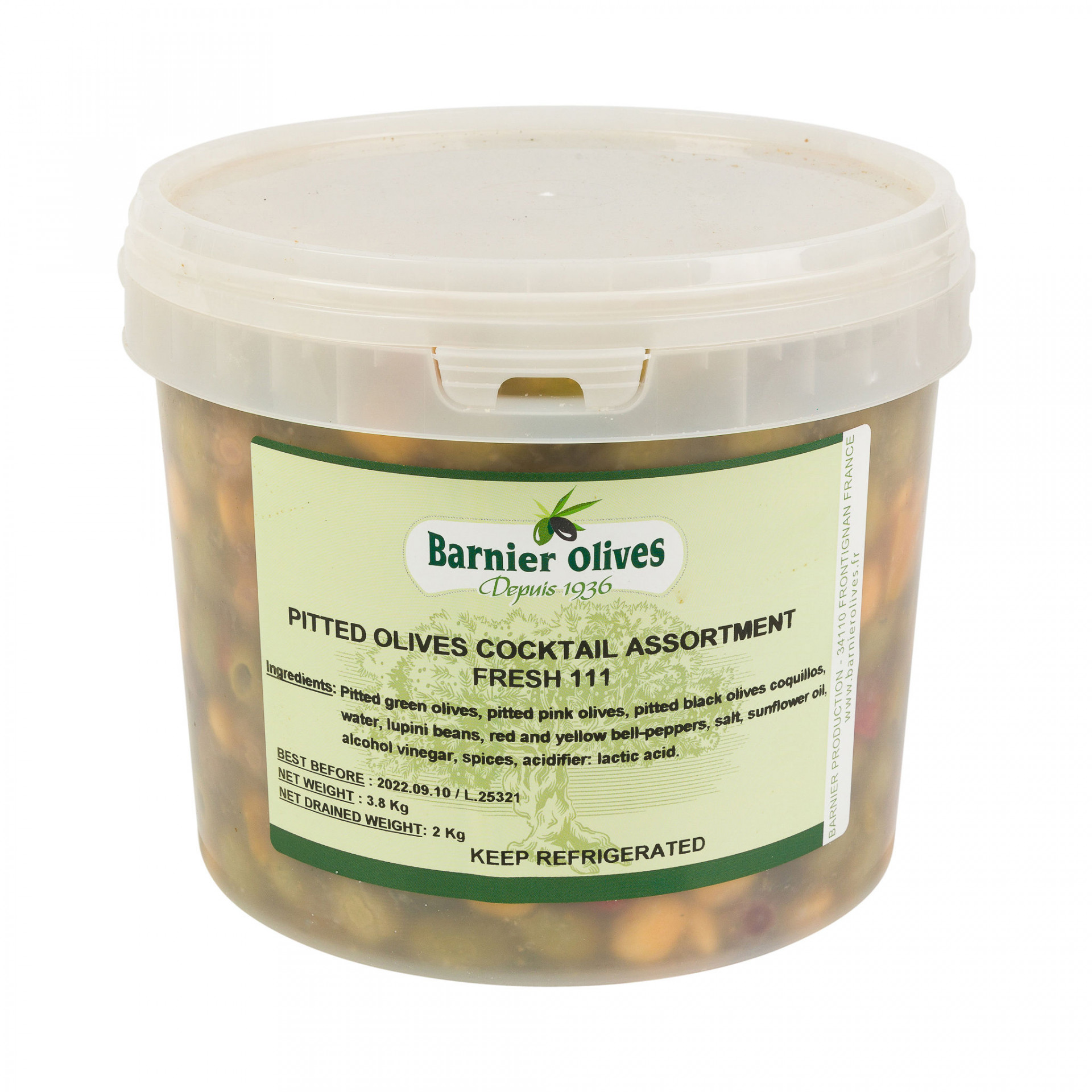 Cocktail Olive Mix Pitted 2kg | Albion Fine Foods Ltd.