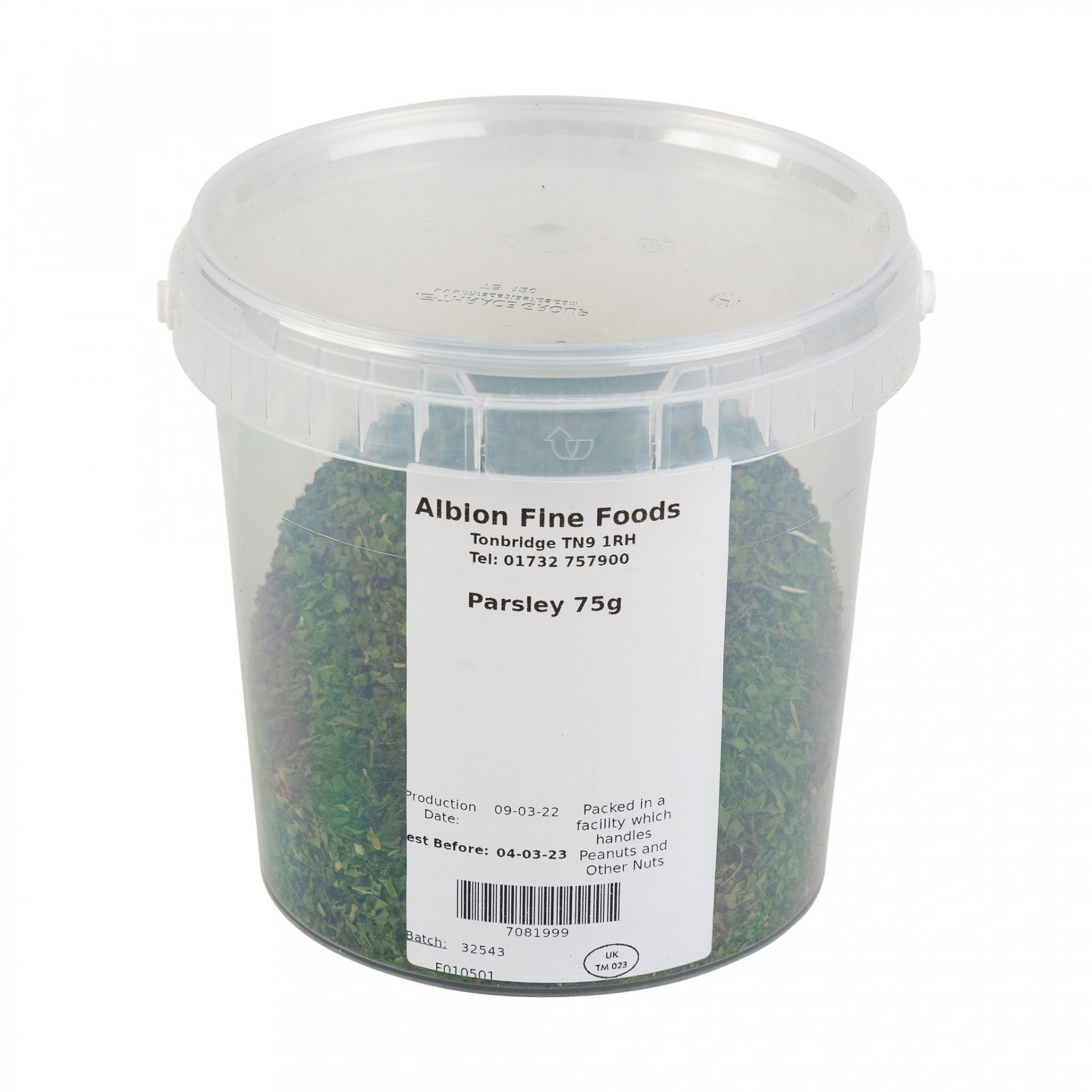 Parsley Dried 75g | Albion Fine Foods Ltd.