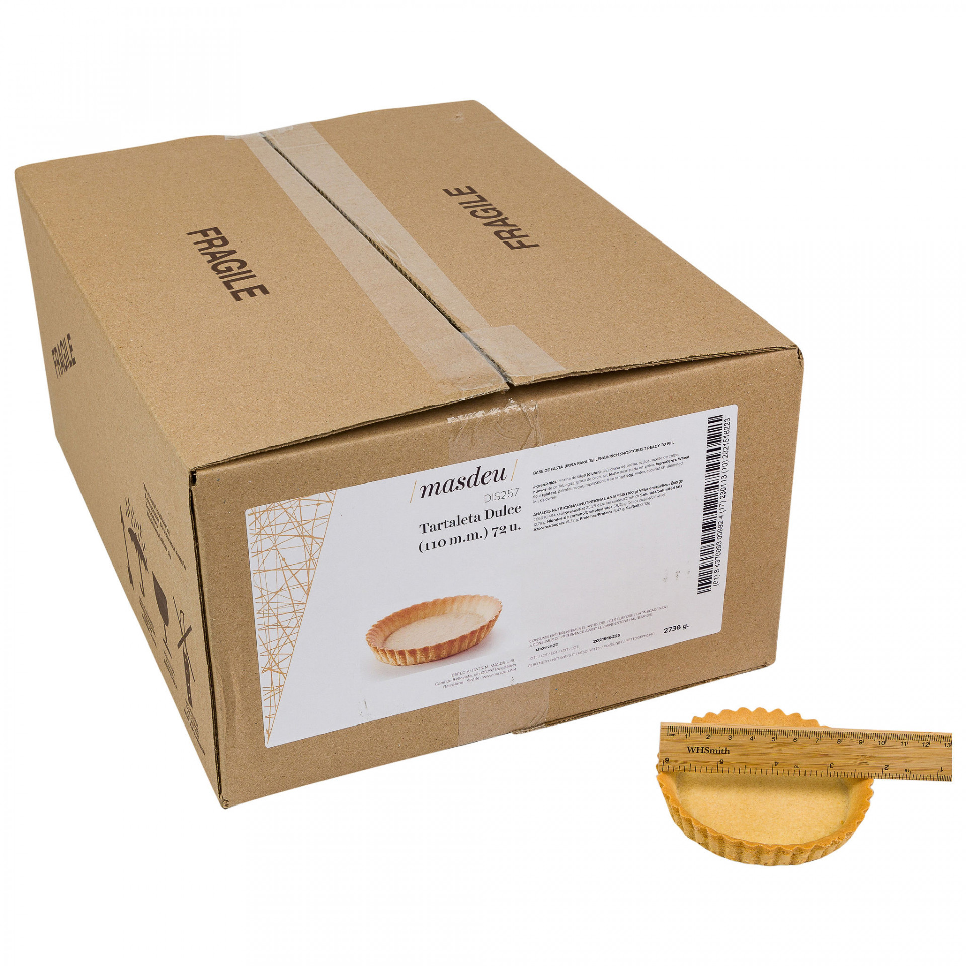 Pastry Cases, Sweet Fluted 11cm x 72 | Albion Fine Foods Ltd.