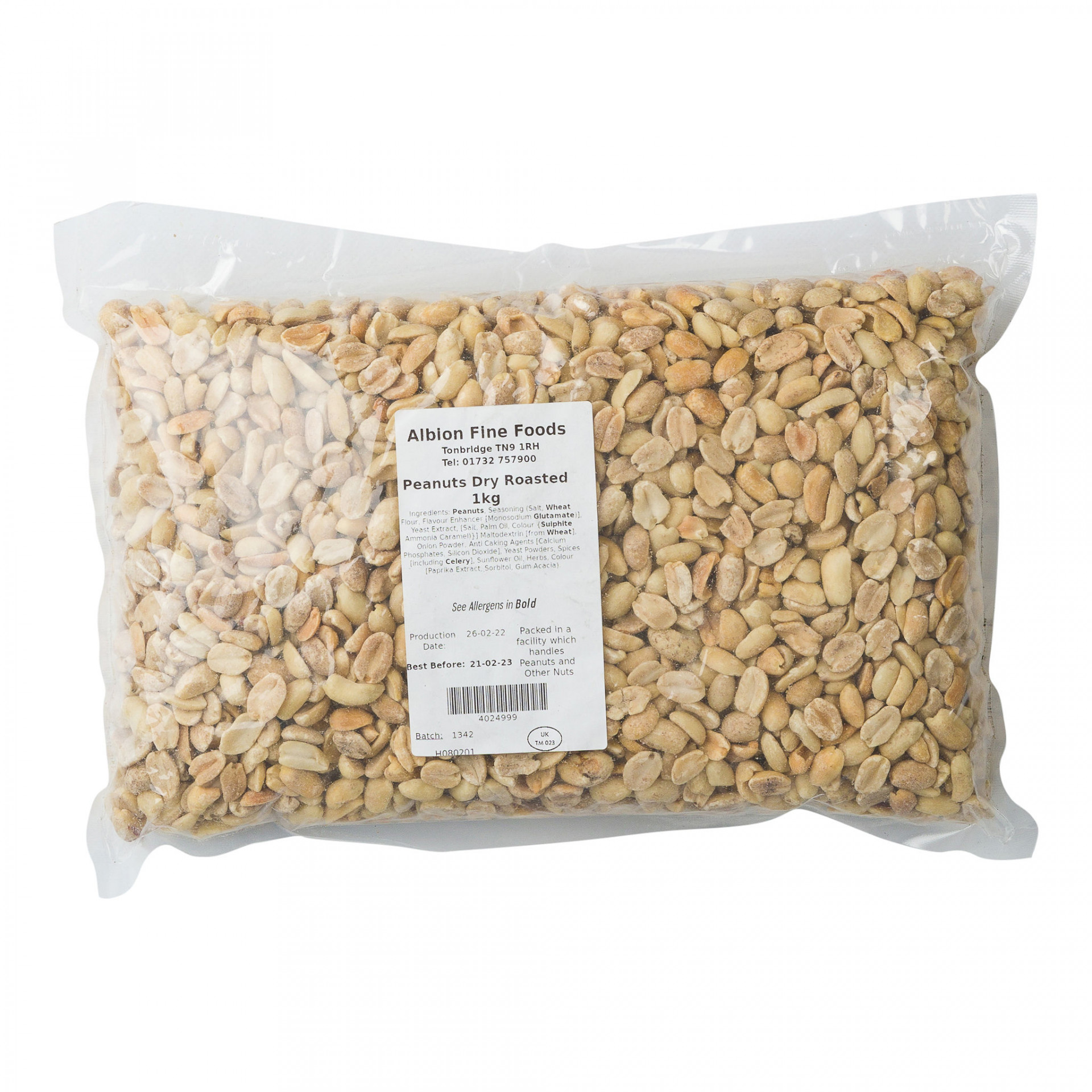 Peanuts Dry Roasted 1kg | Albion Fine Foods Ltd.