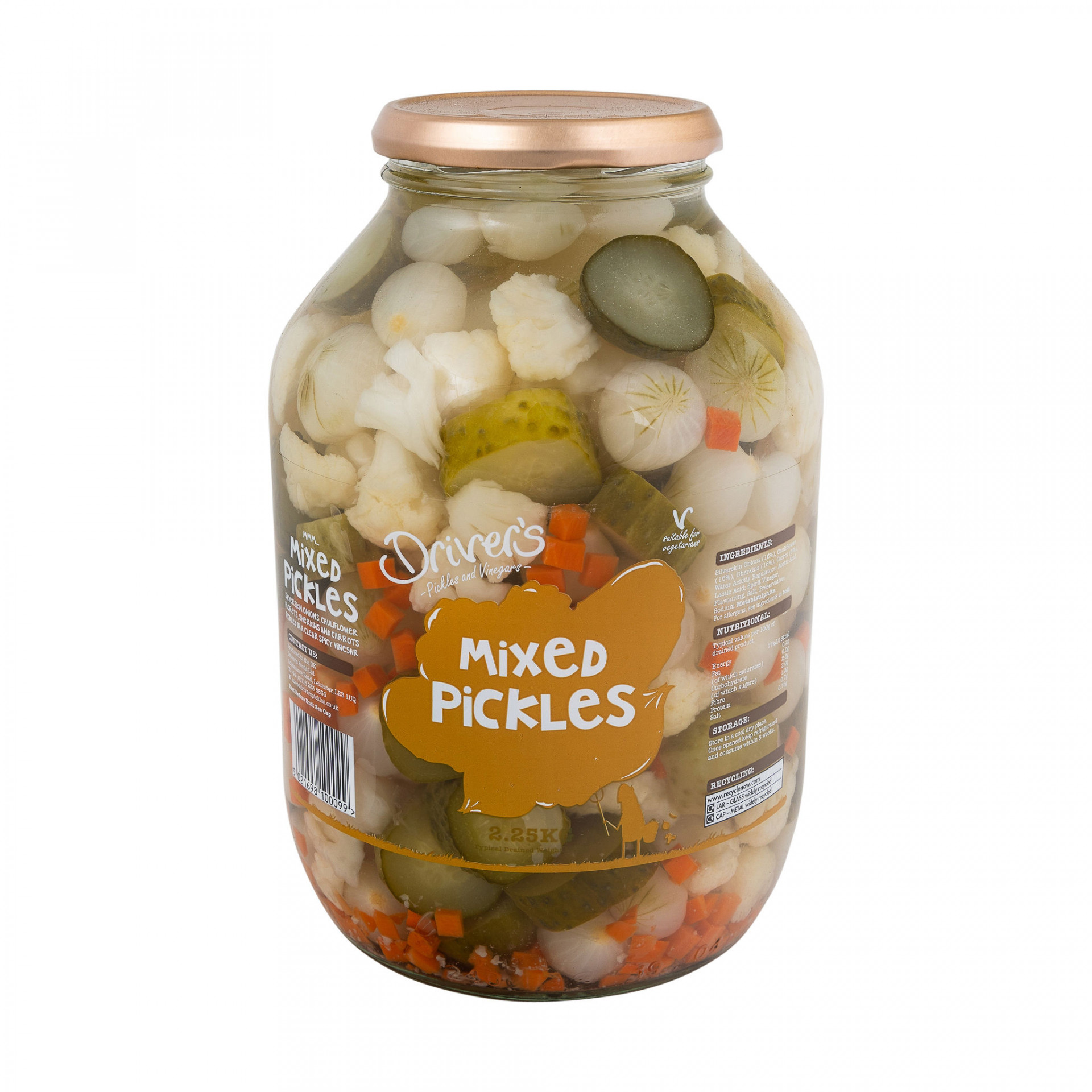 Mixed Pickles 2.2kg | Albion Fine Foods Ltd.