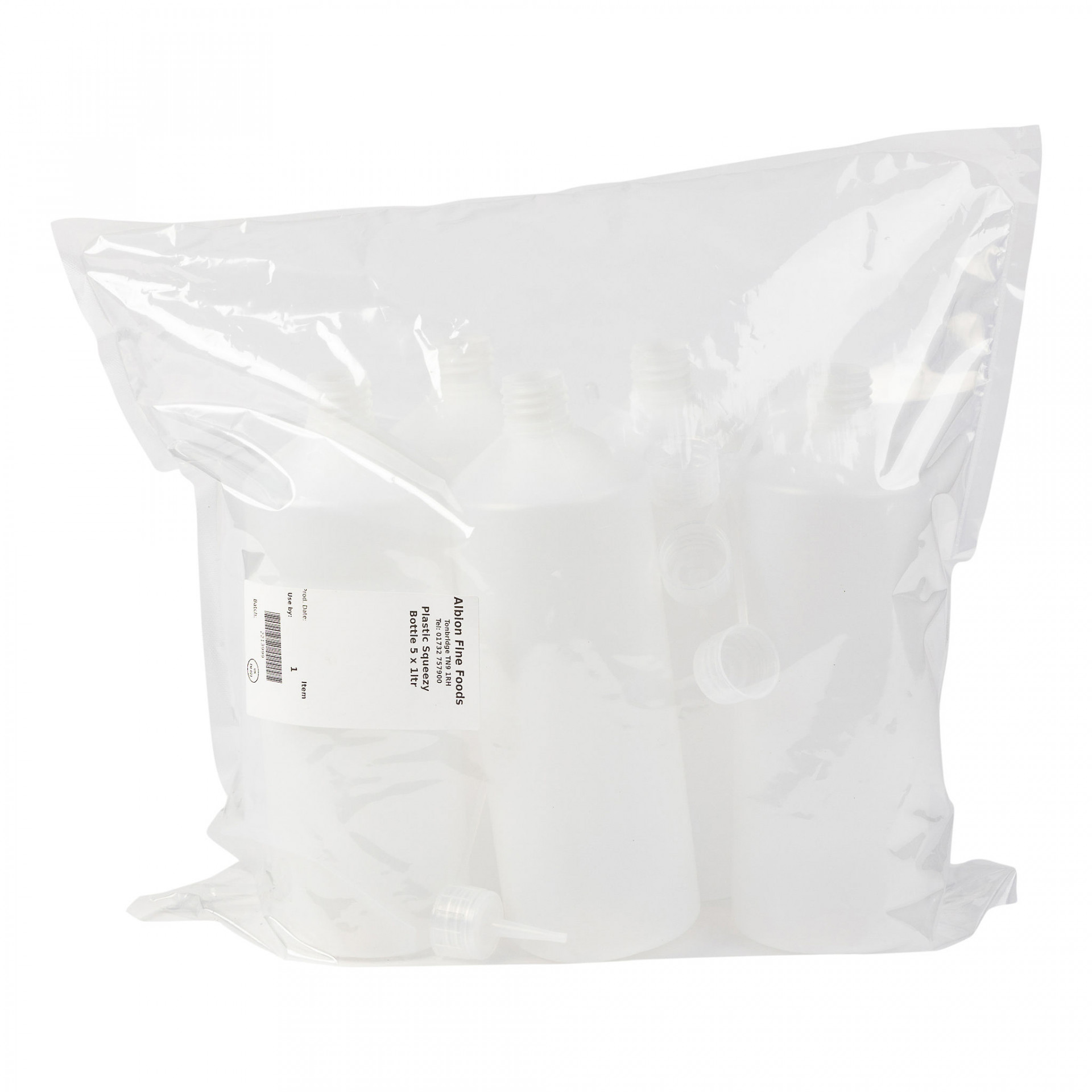 Plastic Squeezy Bottle 1ltr x 5 | Albion Fine Foods Ltd.