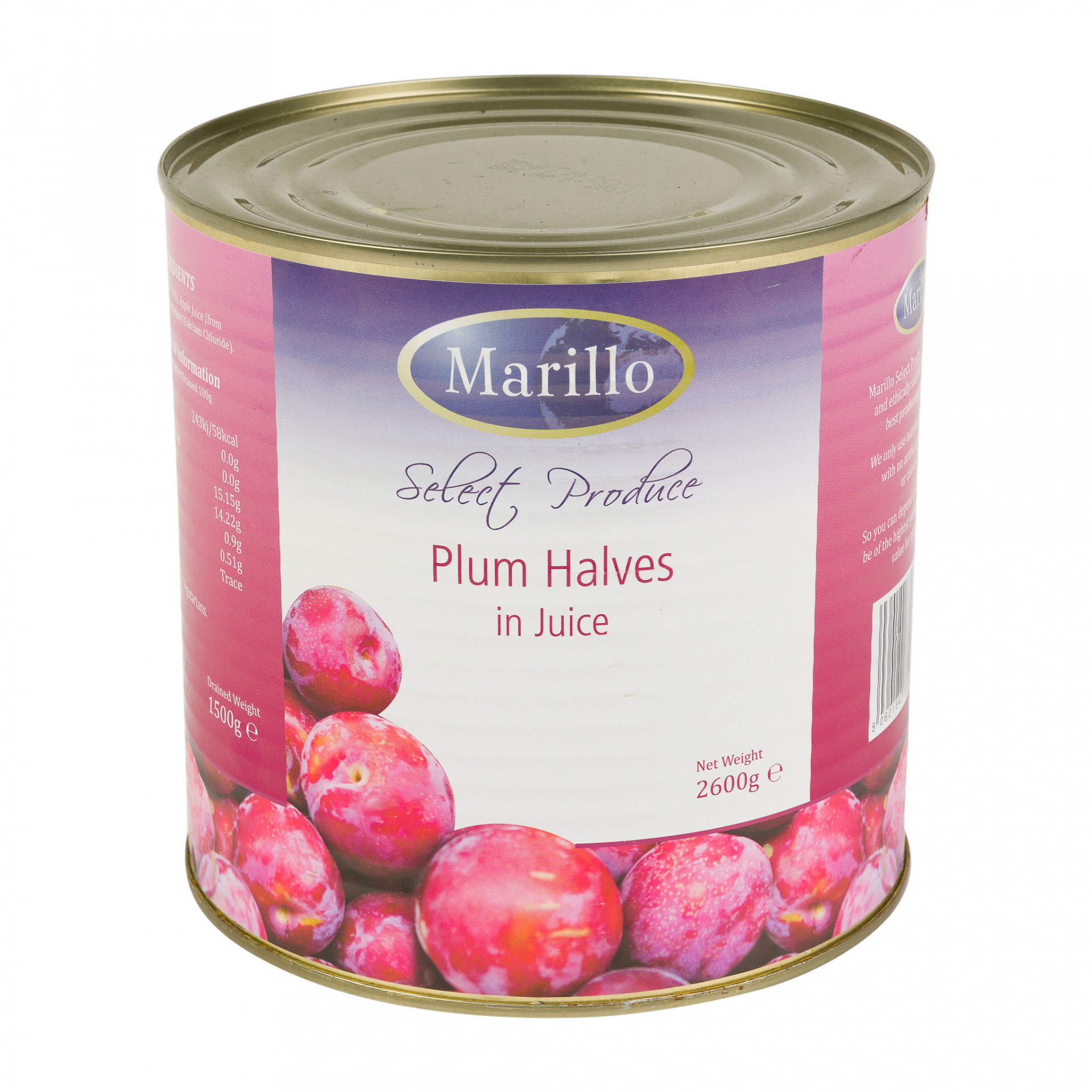 Plum Halves Tin, A10 2.6kg | Albion Fine Foods Ltd.