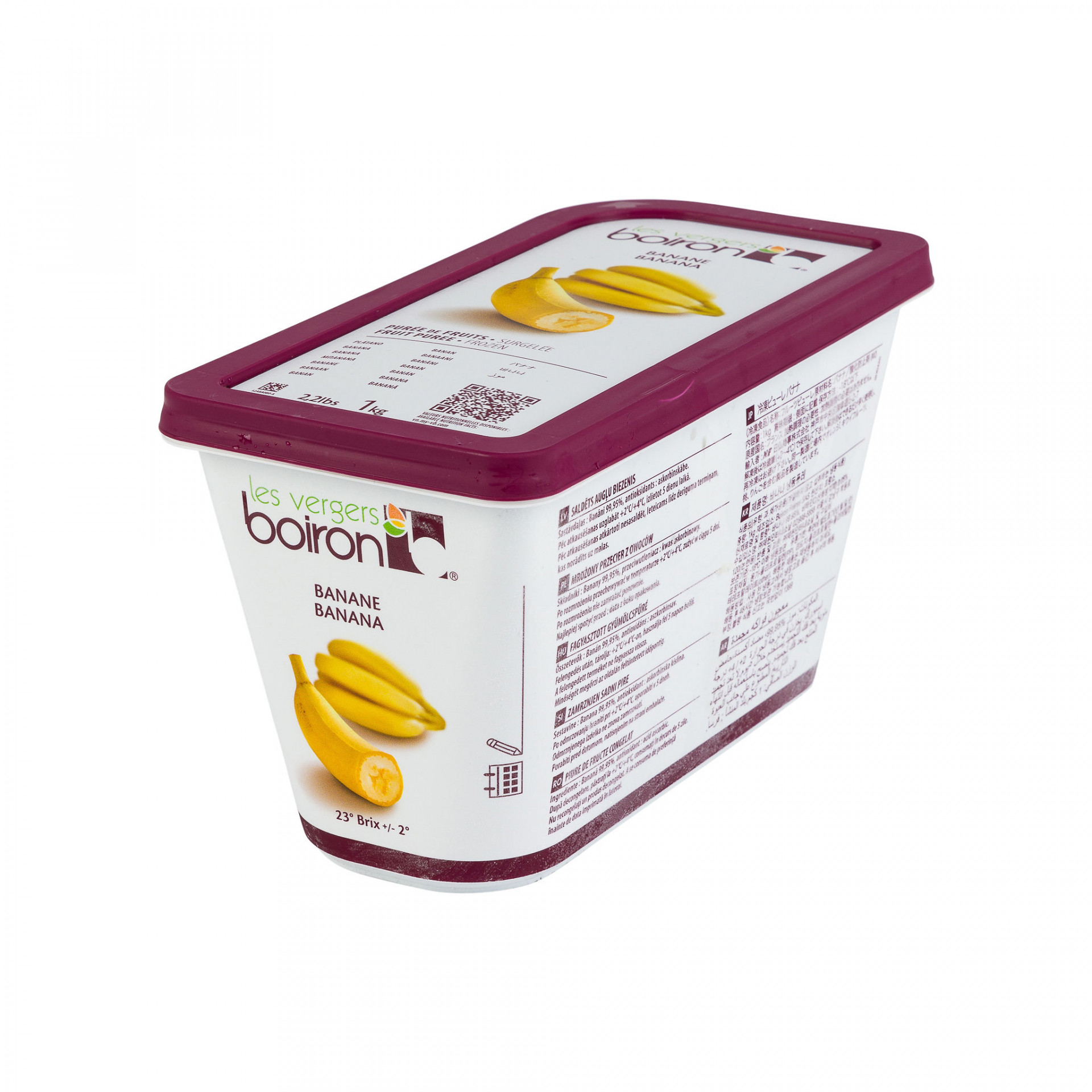 Puree Banana, Frozen - Boiron 1kg | Albion Fine Foods Ltd.