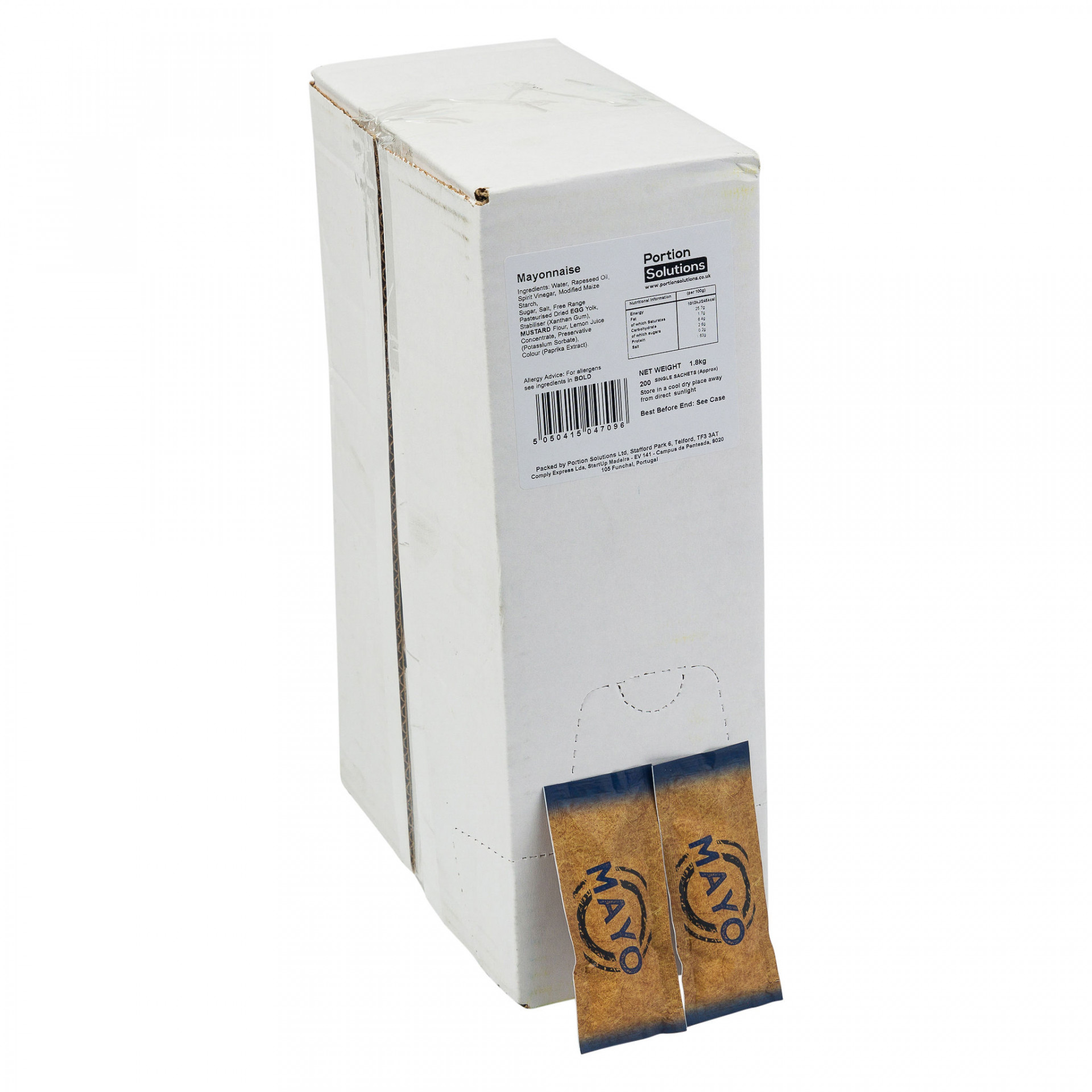 Mayonnaise Sachets 200 x 9g | Albion Fine Foods Ltd.