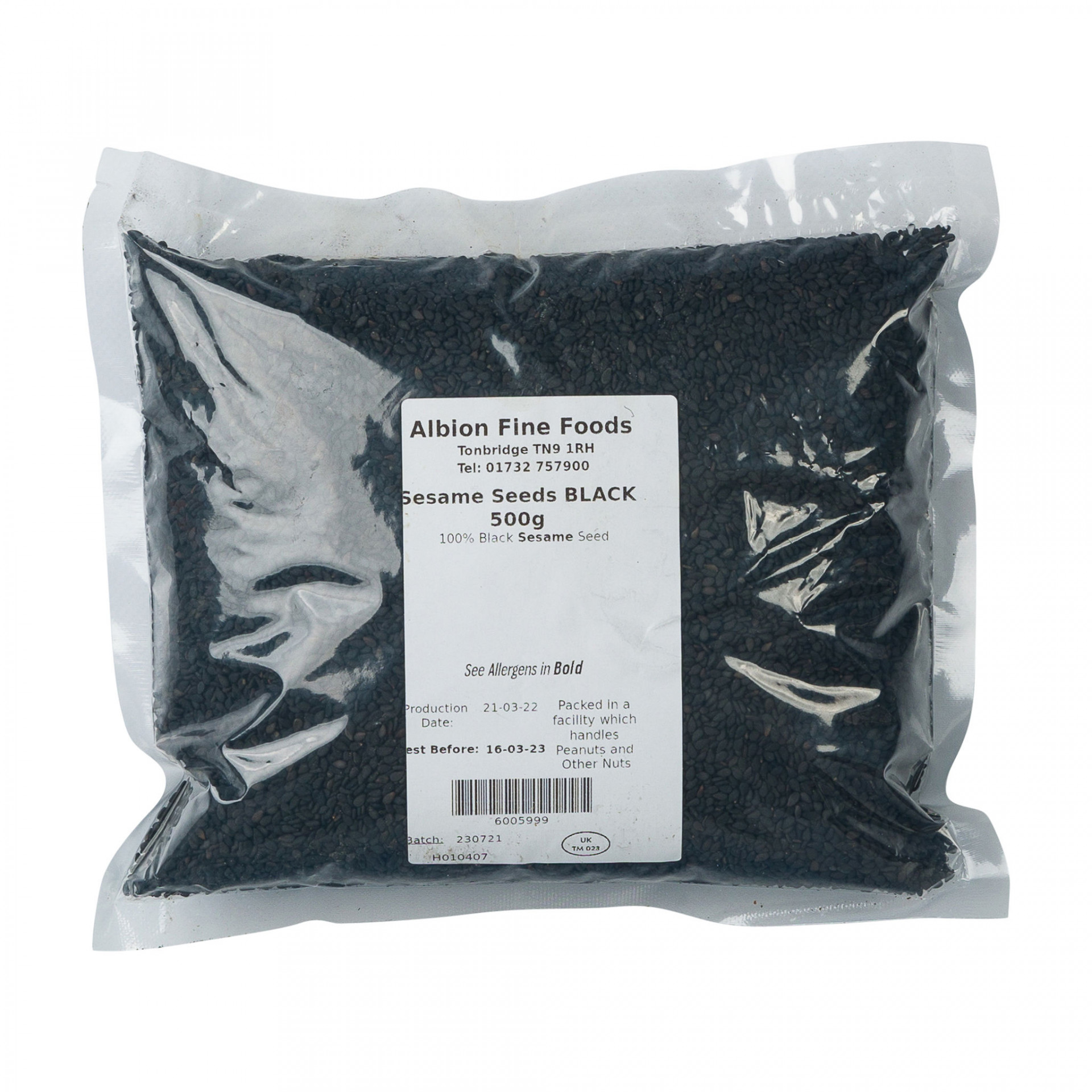 Sesame Black Seeds 500g | Albion Fine Foods Ltd.