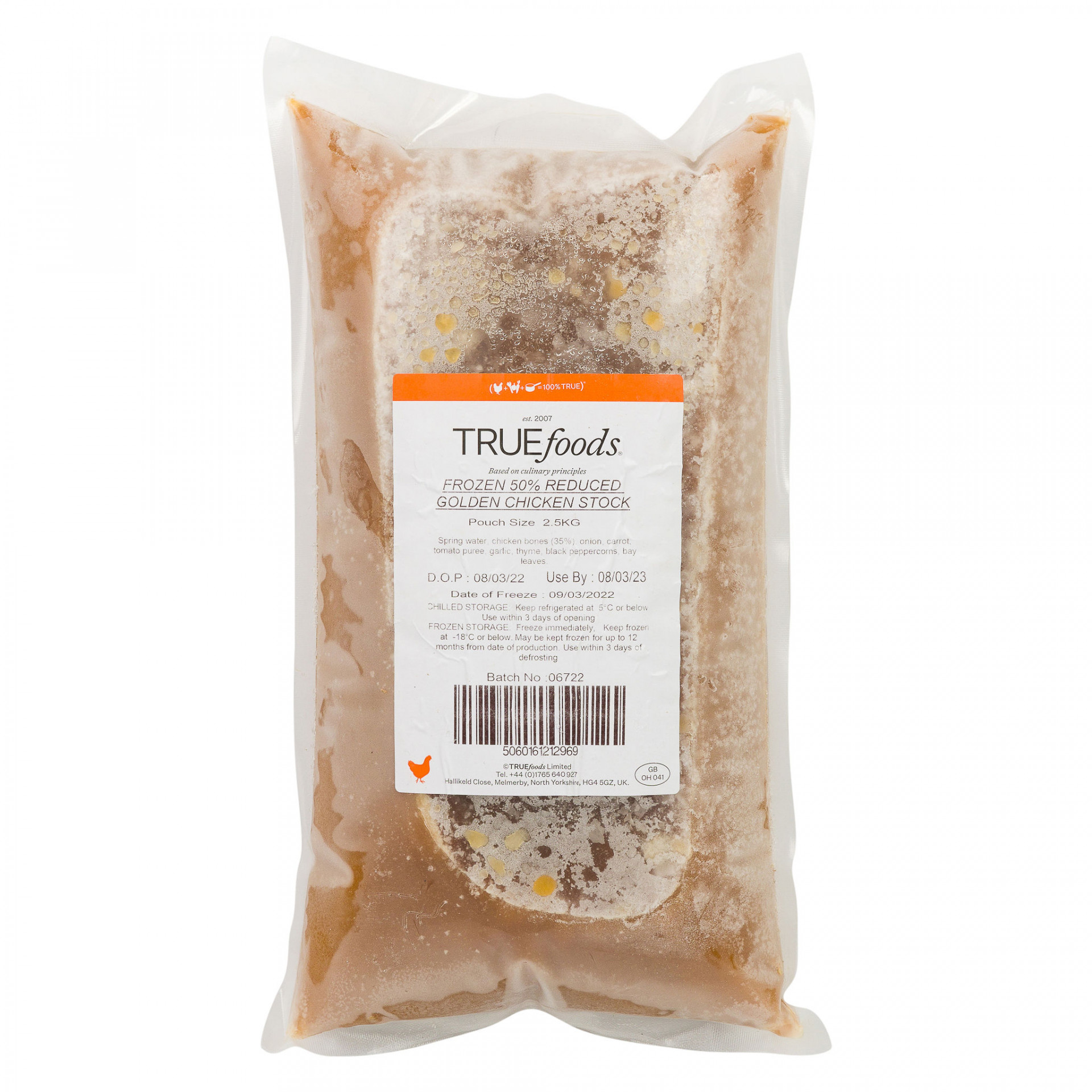 Chicken Stock Reduced Golden, Frozen - True Foods 2.5kg | Albion Fine ...