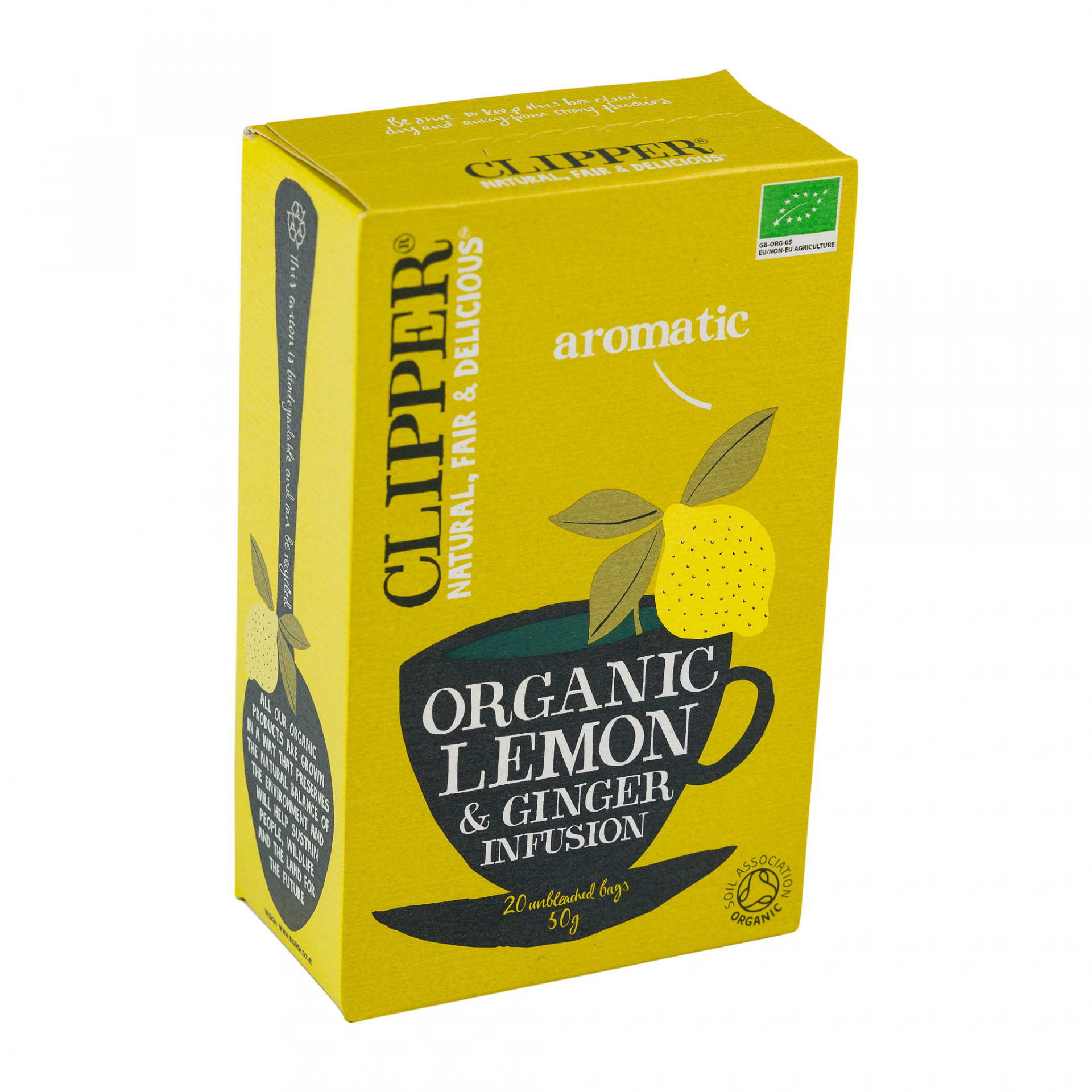 Tea Bagged, Lemon & Ginger - Clipper x 20 | Albion Fine Foods Ltd.