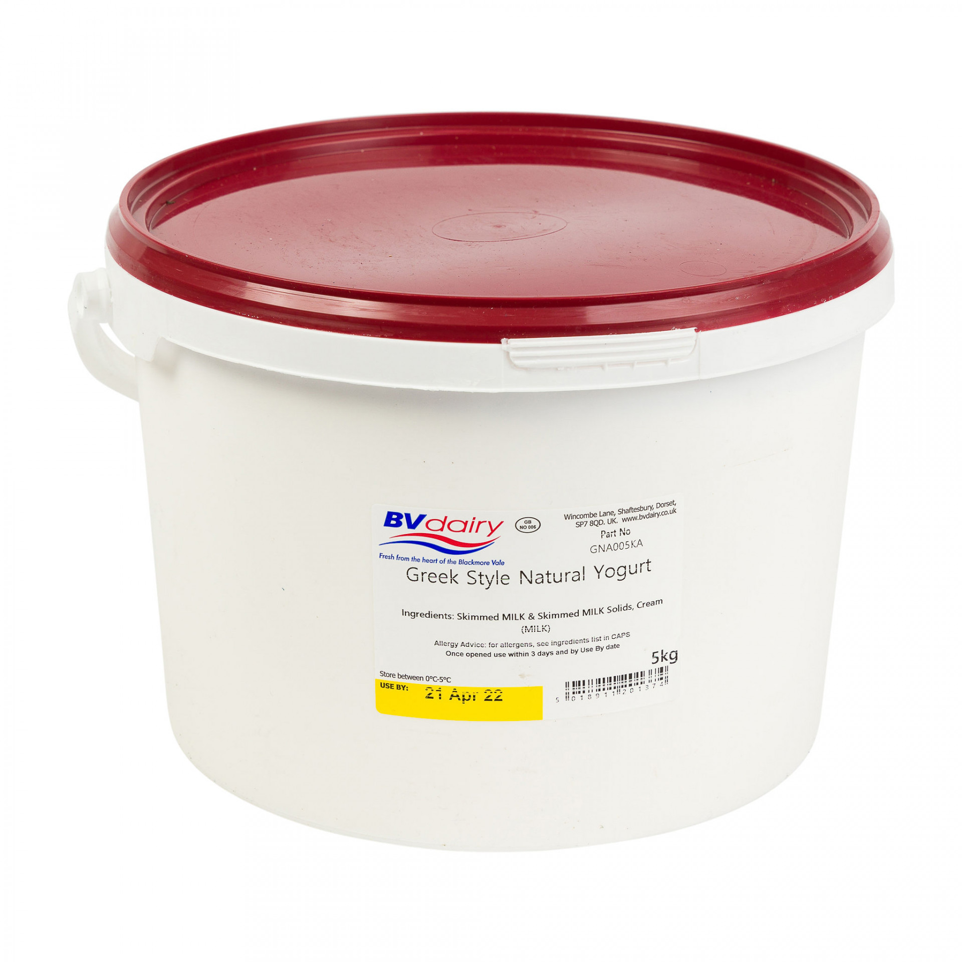 Greek Style Set Natural Yoghurt 5kg | Albion Fine Foods Ltd.